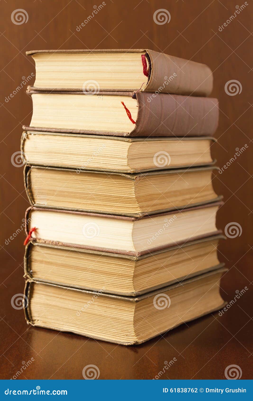 Seven books stock photo. Image of style, closeup, thread - 61838762