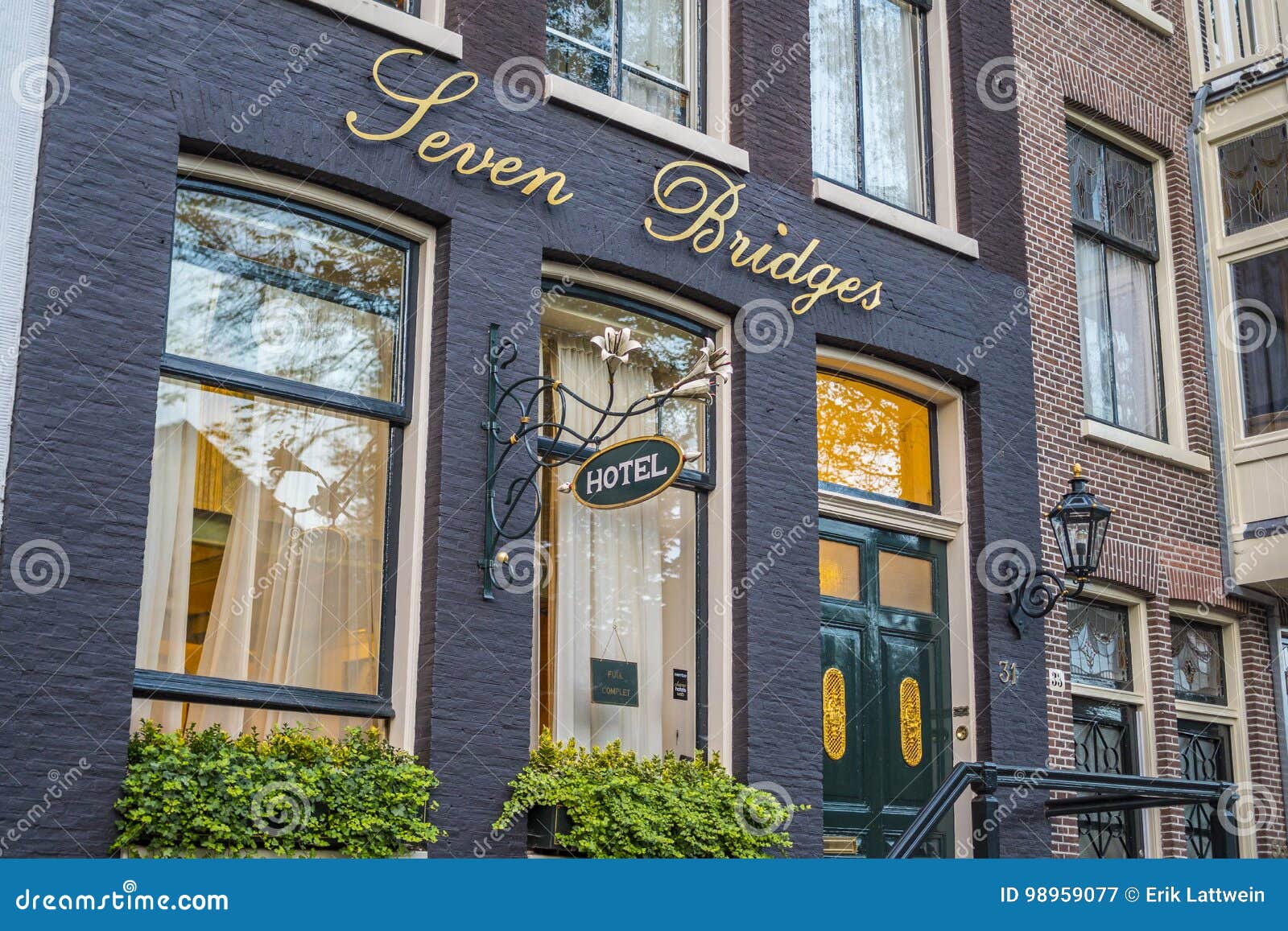 Seven Bridges Hotel in Amsterdam Editorial Photography - Image of ...