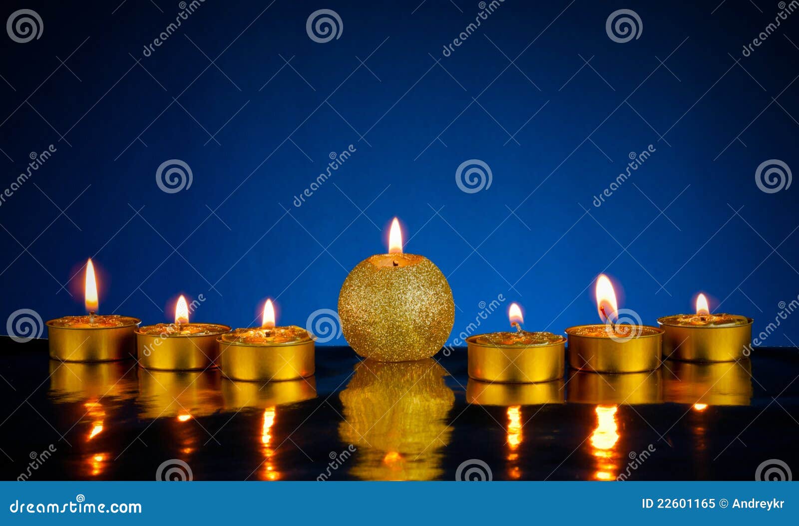 Seven burning candles stock image. Image of light, illuminated - 22601165