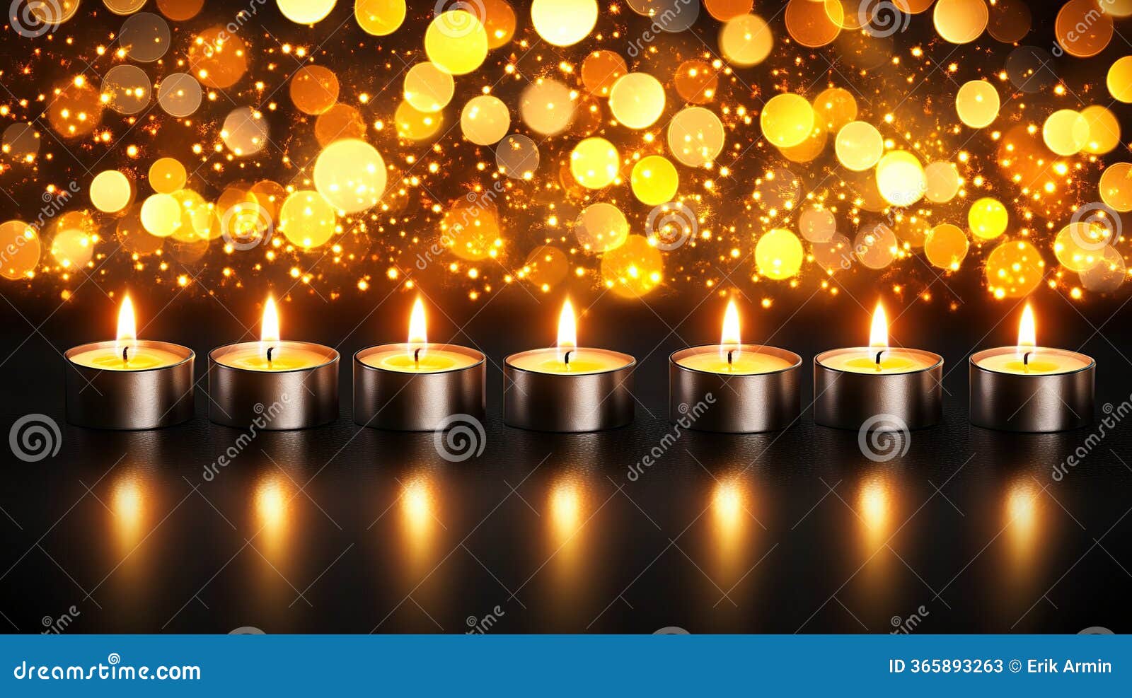 Seven Candles Royalty-Free Stock Photography | CartoonDealer.com #1476887