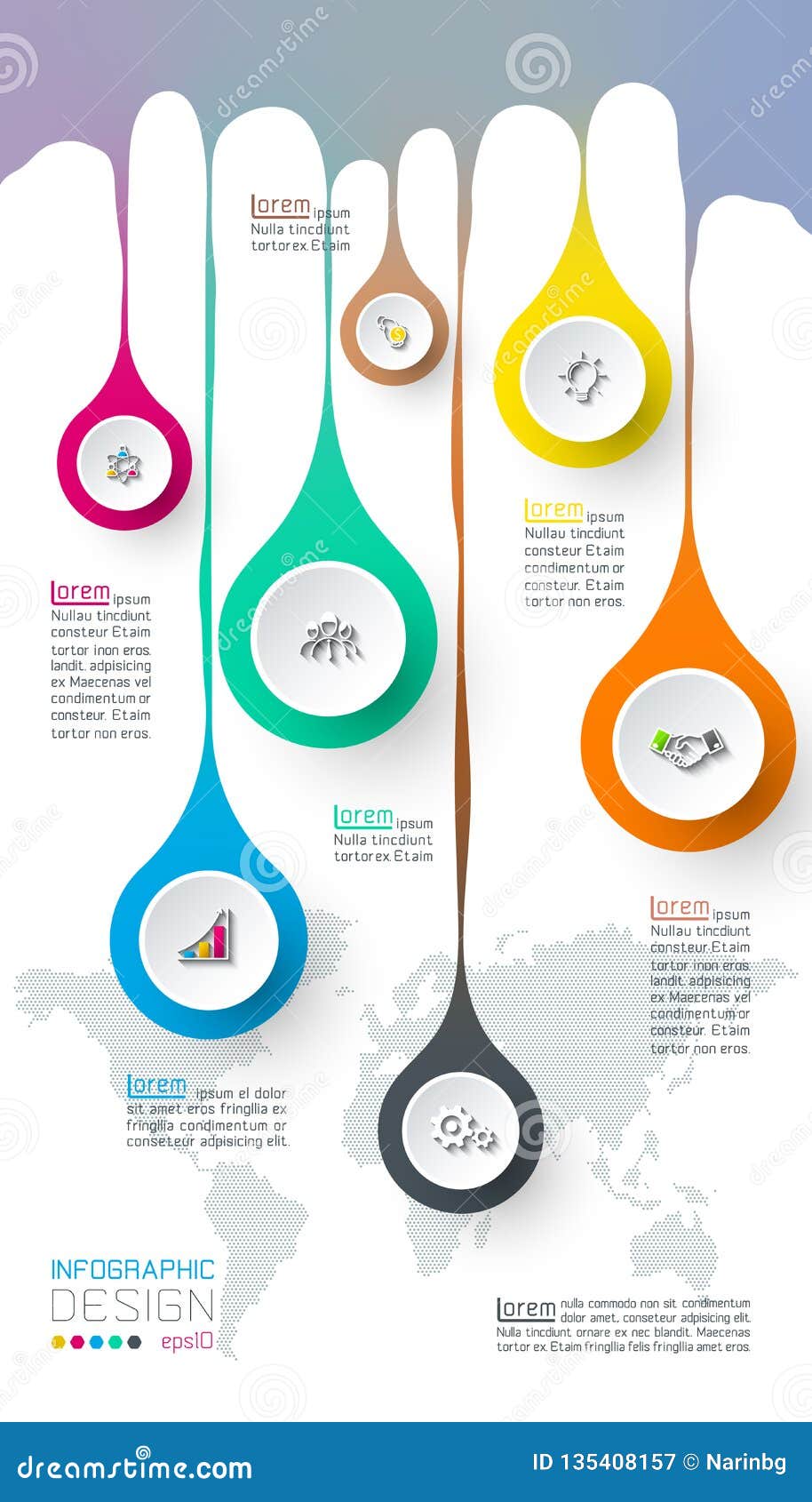 Seven Circles With Zigzag Line. Concept Of 7 Steps Timeline. Neumorphic ...