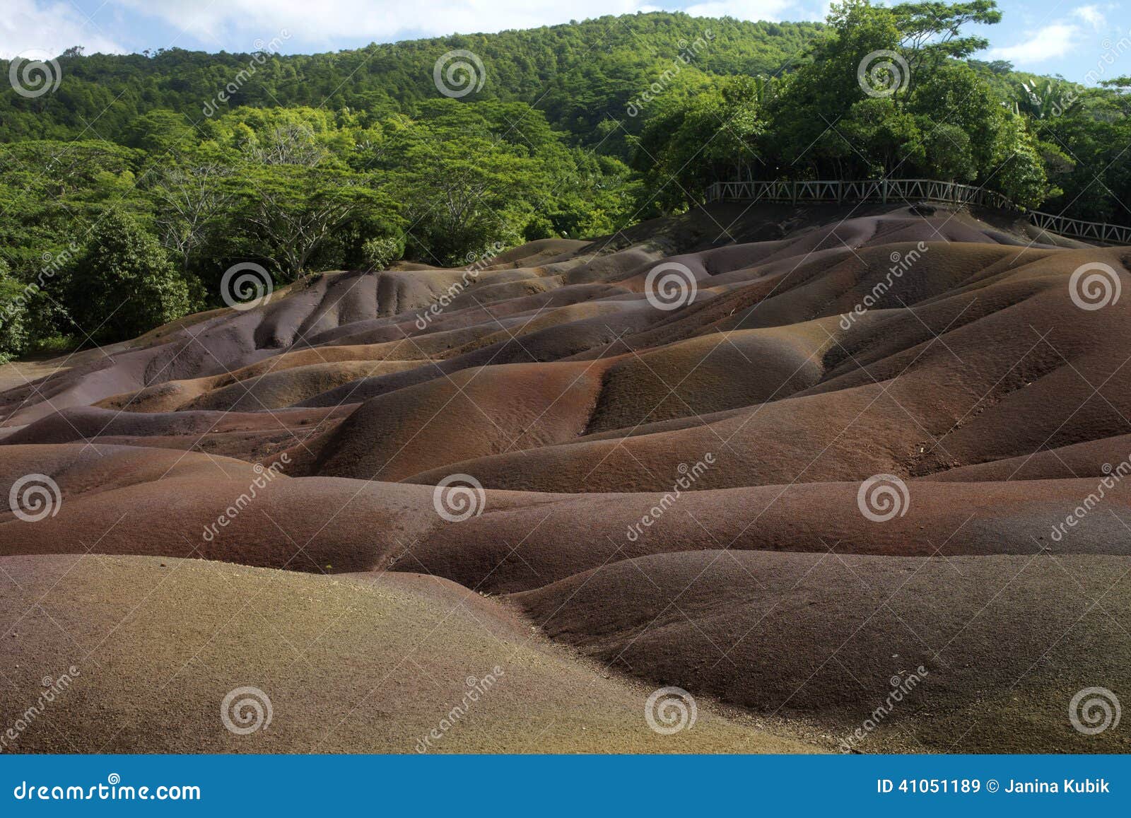 Seven-color Lands Mauritius Stock Image - Image of lands, shades: 41051189