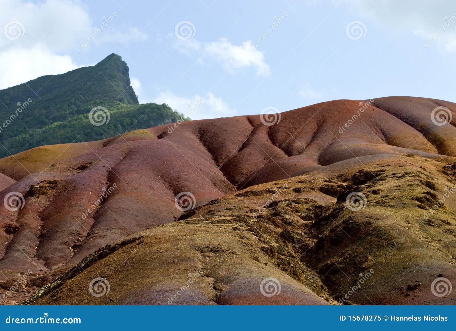 Seven Colored Earth 2 - Mauritius Stock Image - Image of mountain ...