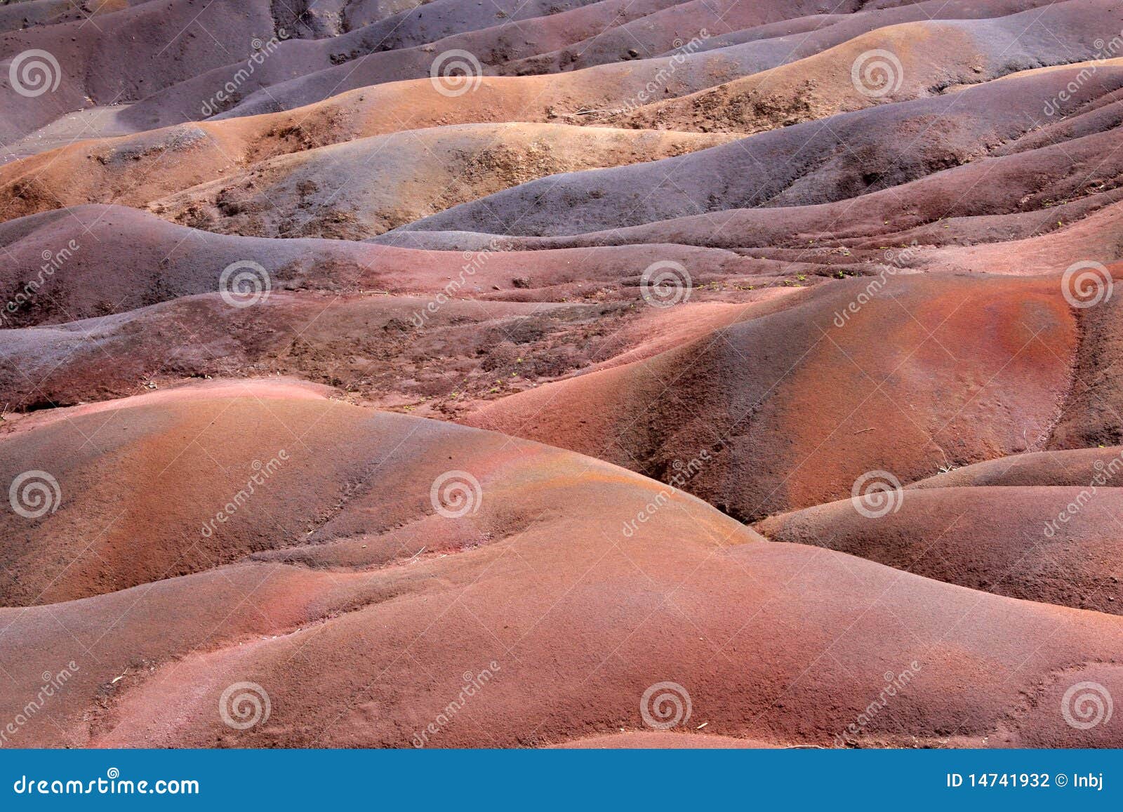 Seven Colored Land. Chamarel. Mauritius Royalty-Free Stock Photography ...