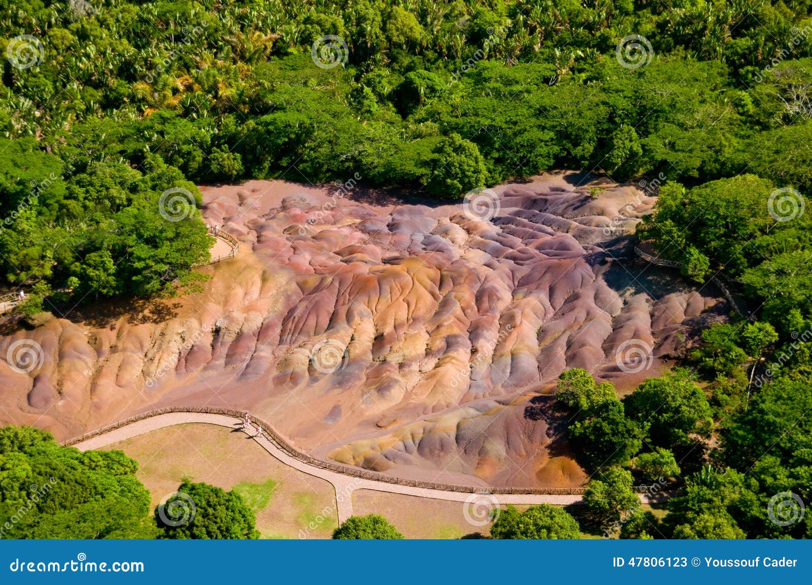 Seven Coloured Earth Mauritius Stock Image - Image of island ...