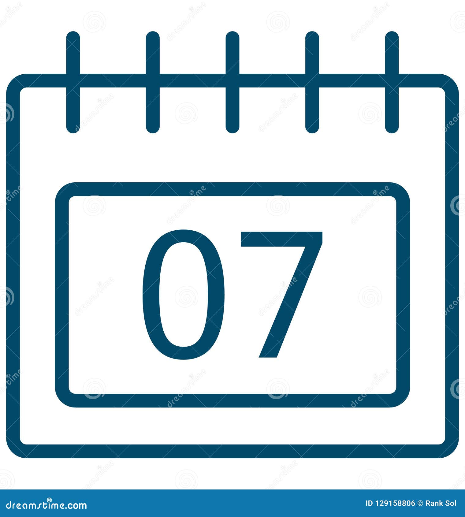 Seven Day, Seven Special Event Day Vector Icon that Can Be Easily ...