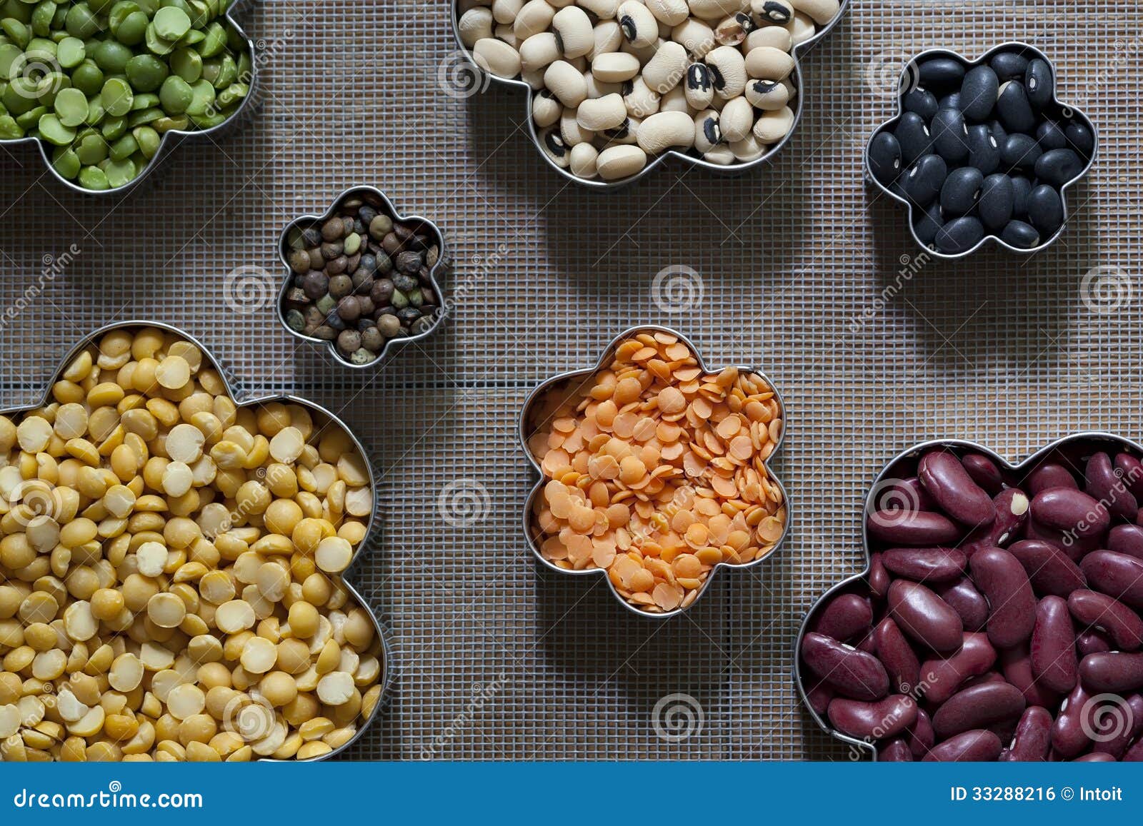 Seven Different Dried Legumes Stock Photo - Image of french, variety ...