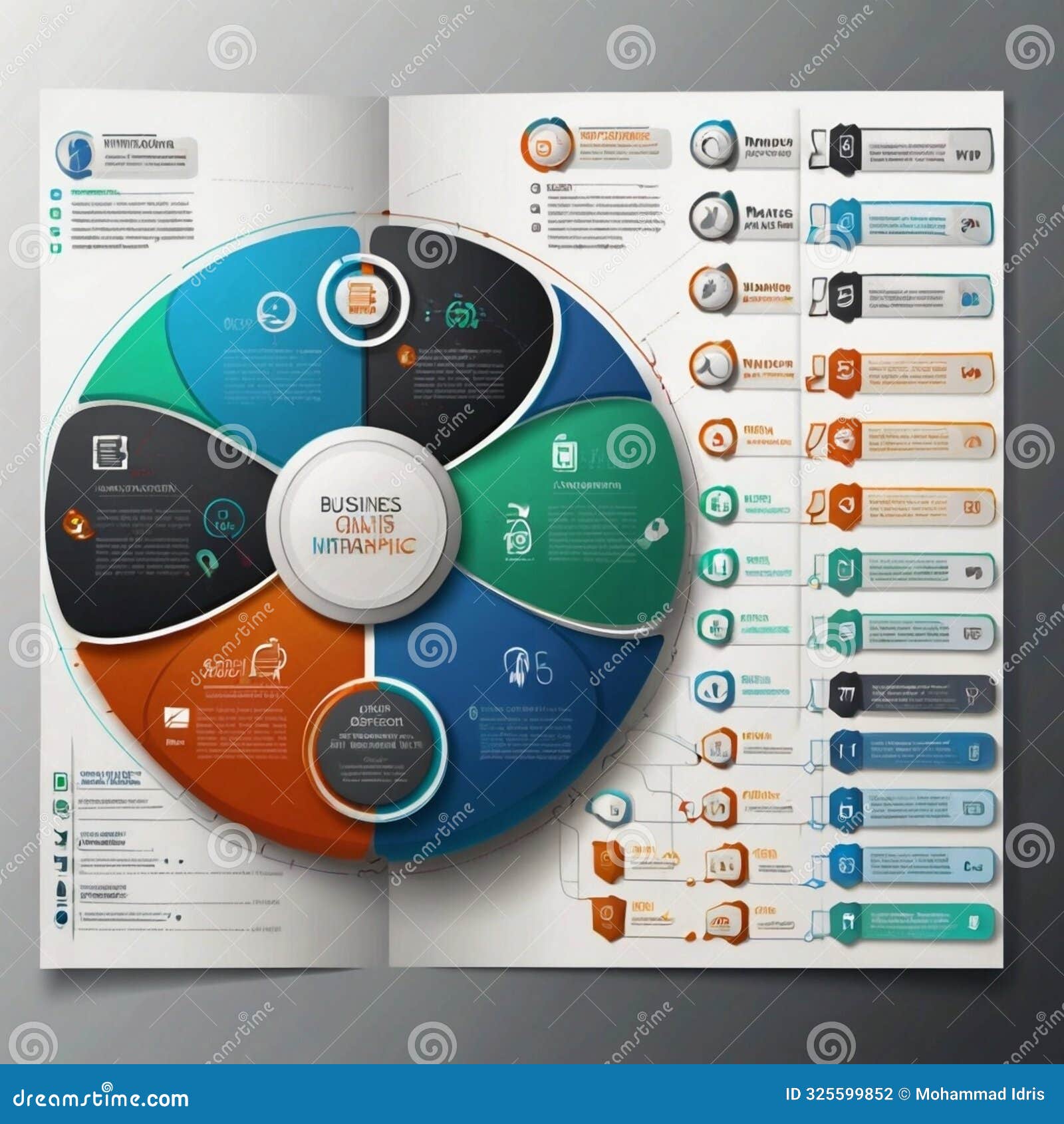 Seven Different Options for an Infographic or Business Presentation ...