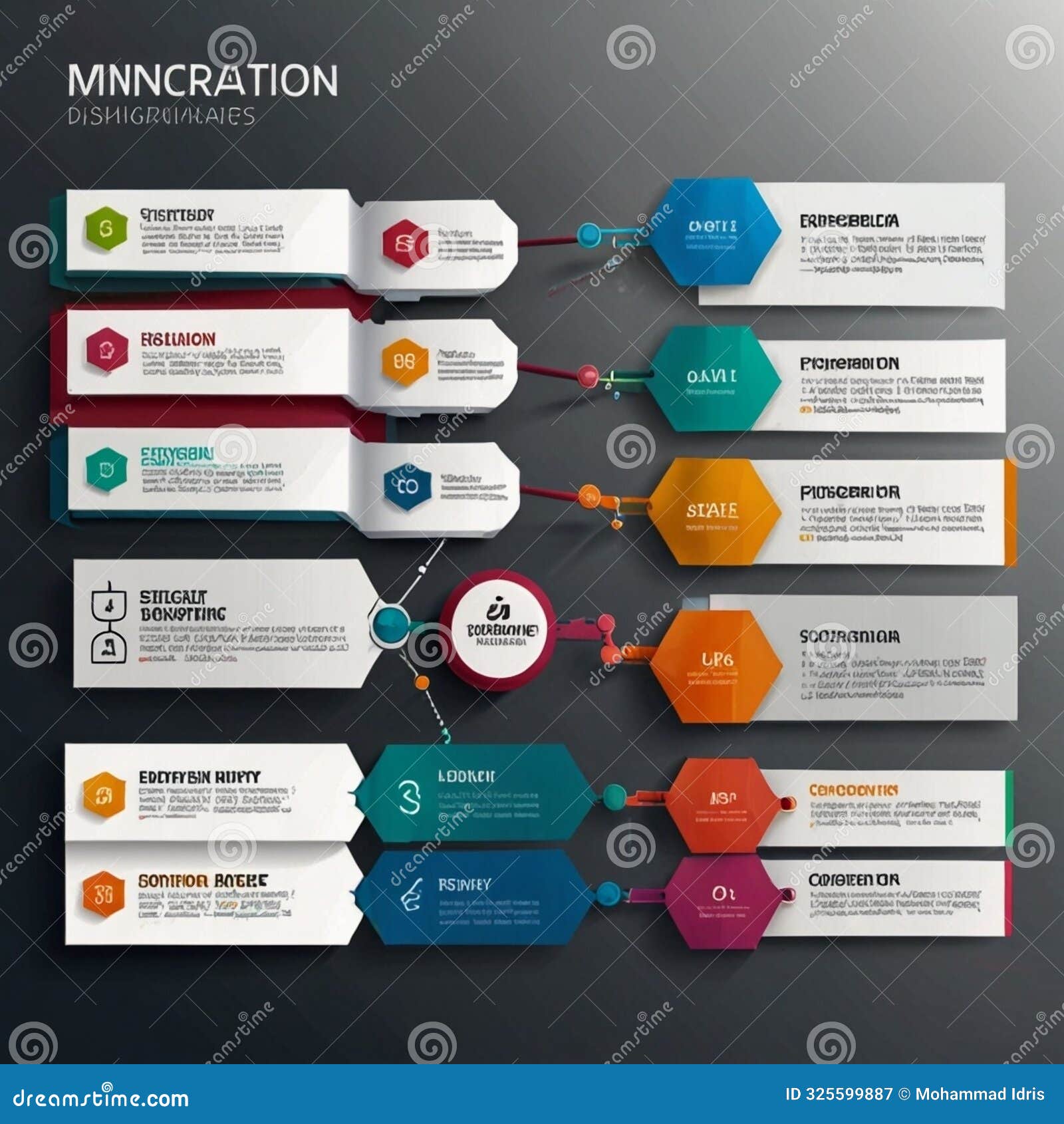 Seven Different Options for an Infographic or Business Presentation ...