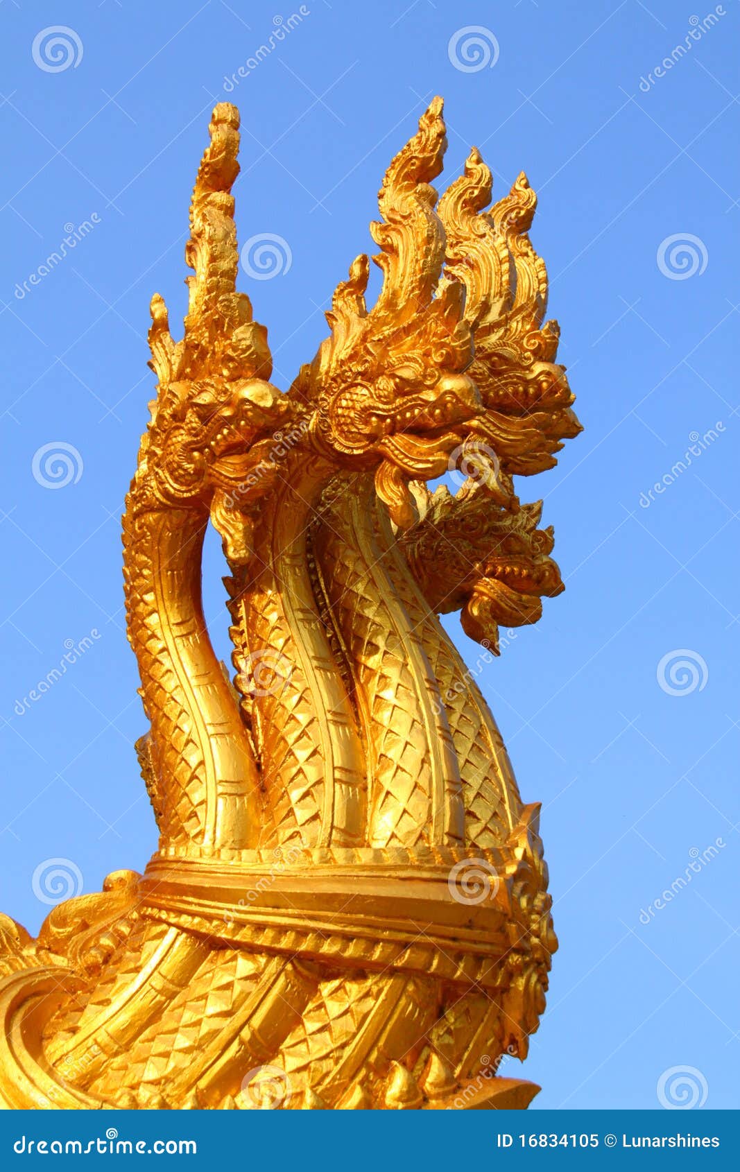Seven head king of nagas stock image. Image of pattern - 16834105