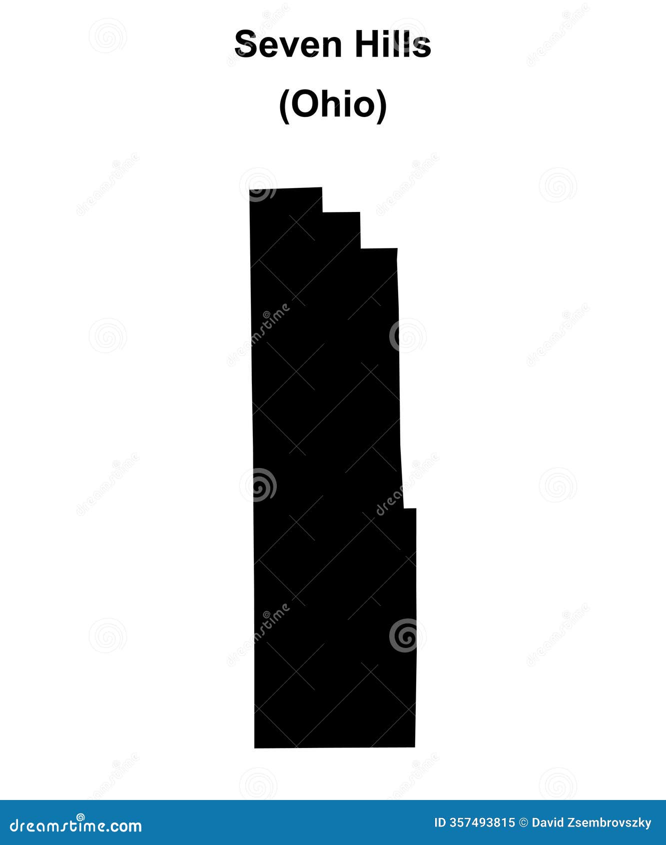 Seven Outline Circles Connected By Thin Zigzag Lines. Infographic ...