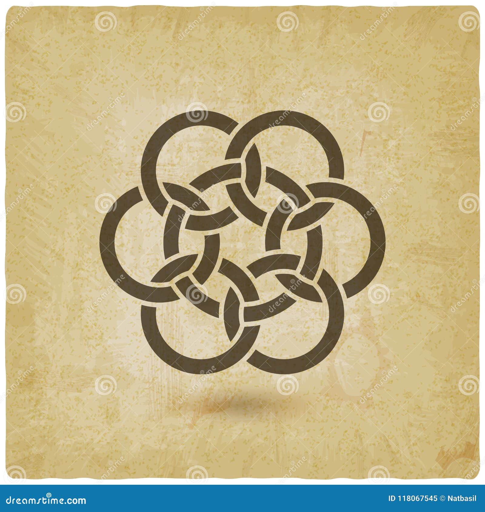 Seven Interlocked Circles In Gradient Rainbow Colors Vector ...