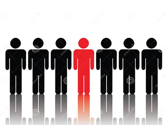 Seven Man Team stock vector. Illustration of organization - 7971901