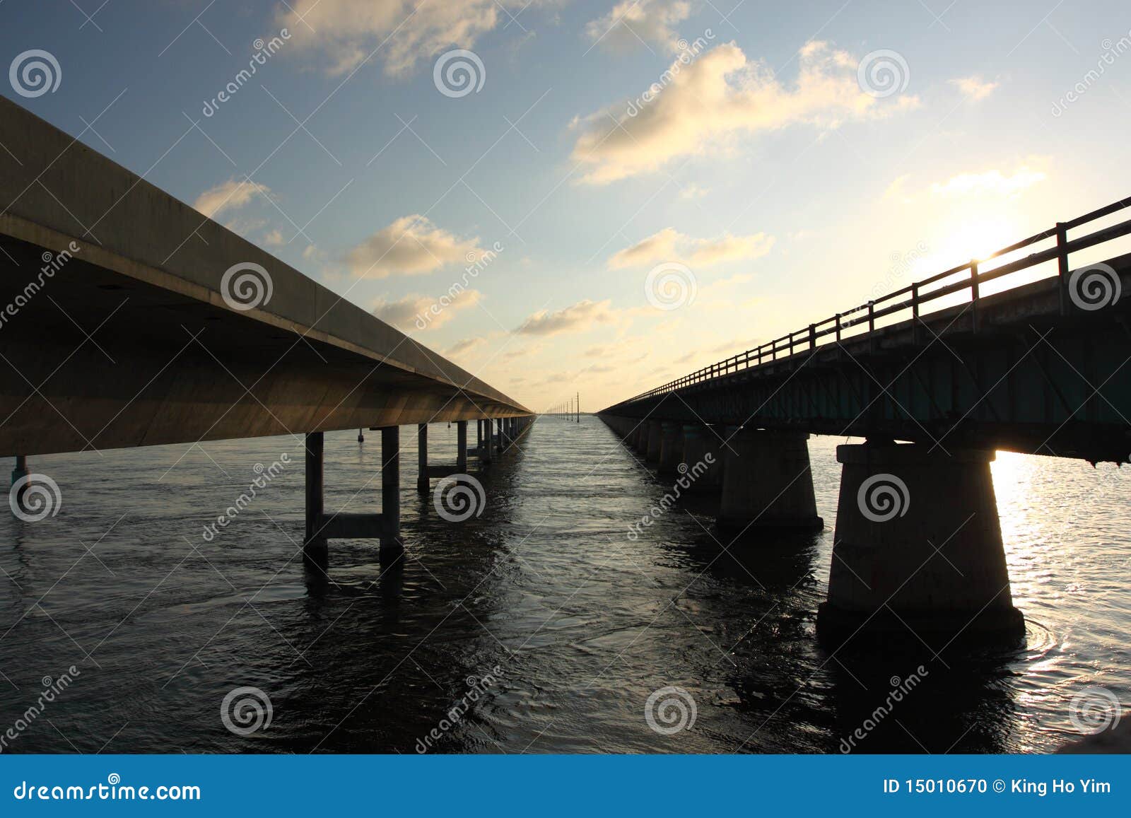 Seven Mile Bridge in Florida Keys Stock Photo - Image of island, bridge ...