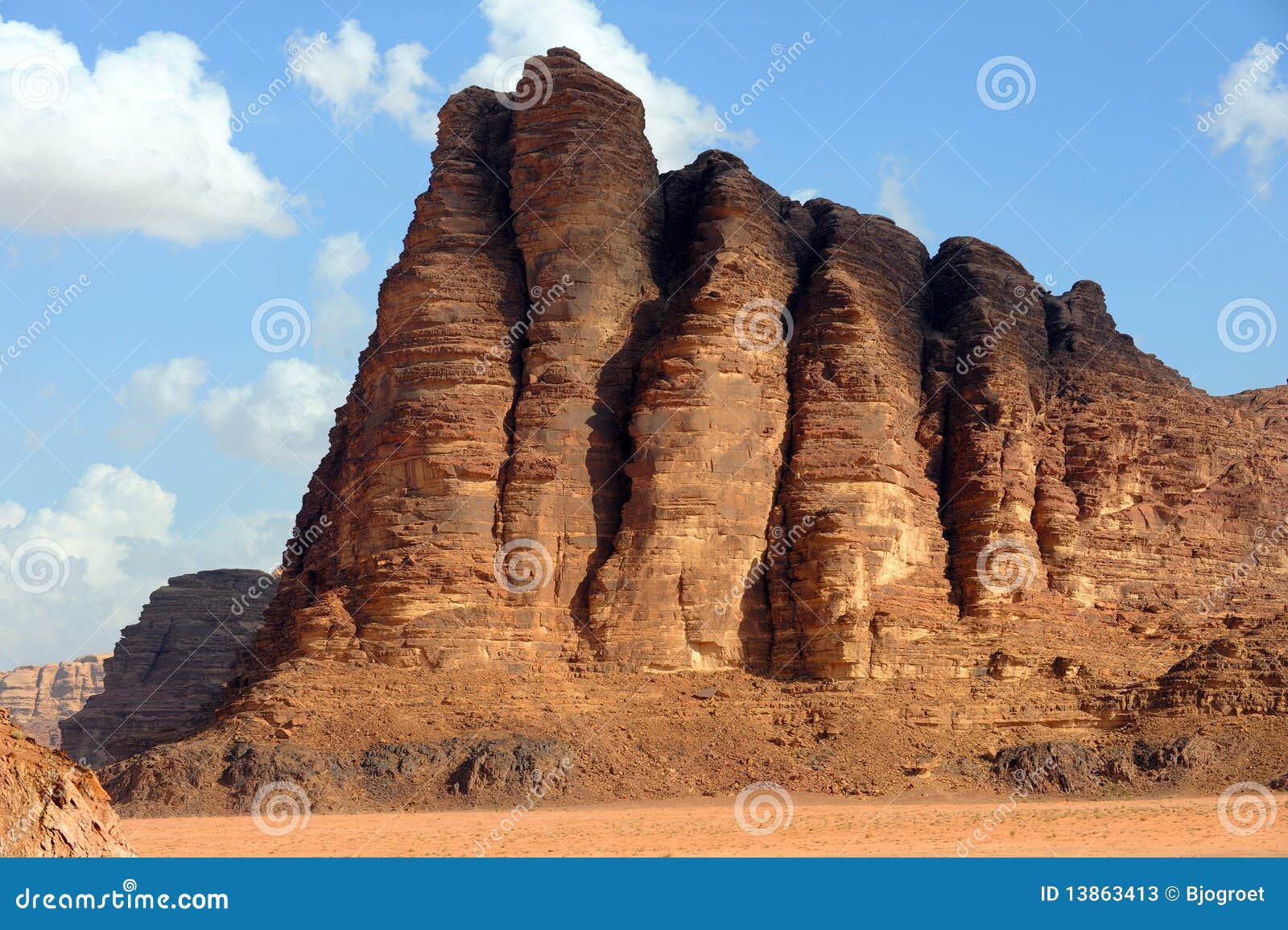 The seven pillars stock image. Image of barren, nature - 13863413
