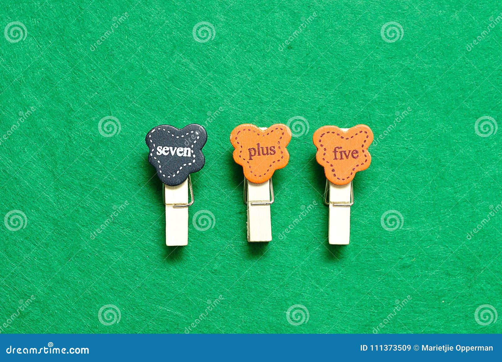 Seven plus five stock image. Image of classroom, numbers - 111373509