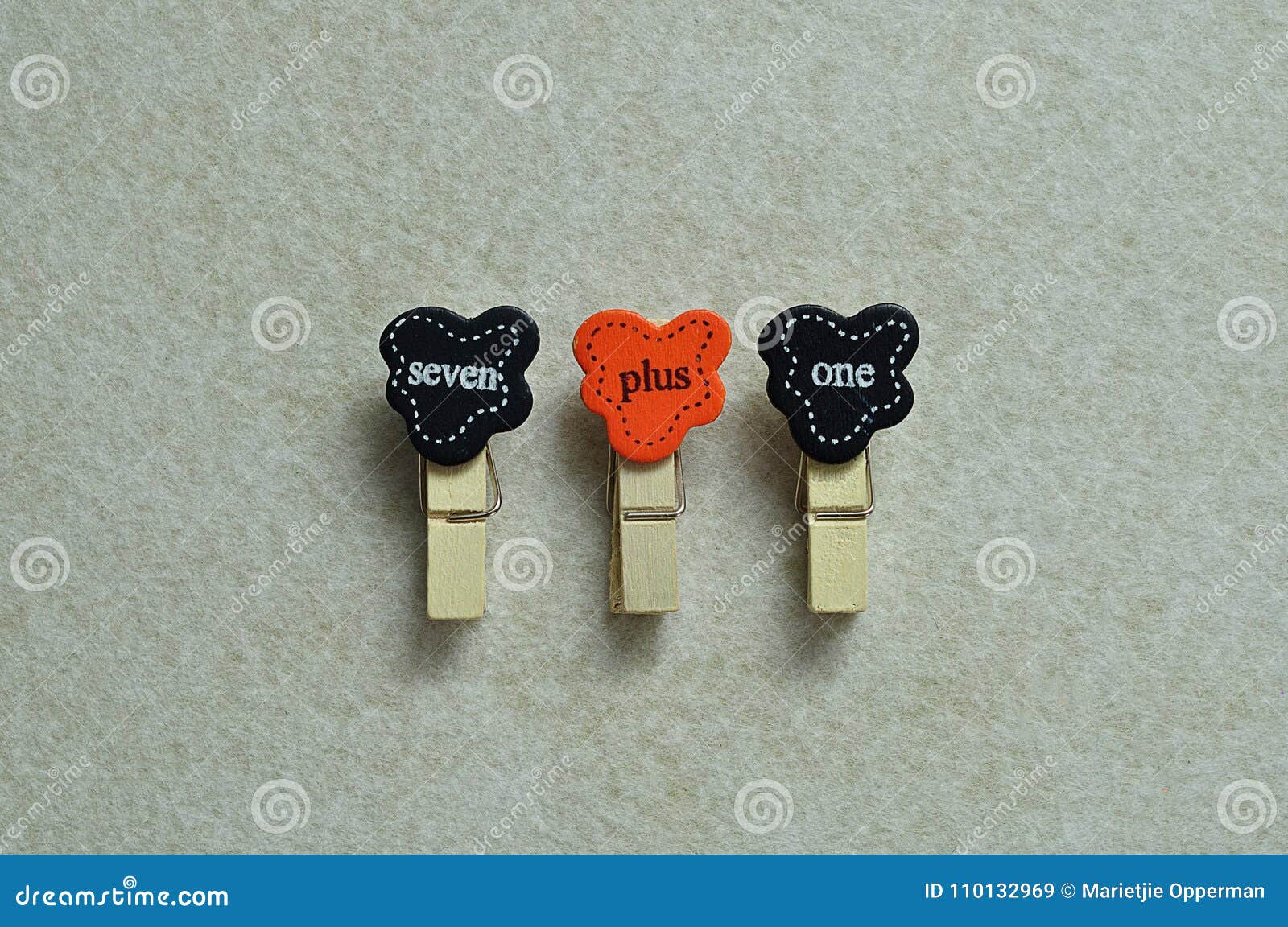 Seven plus one stock image. Image of number, maths, mathematics - 110132969