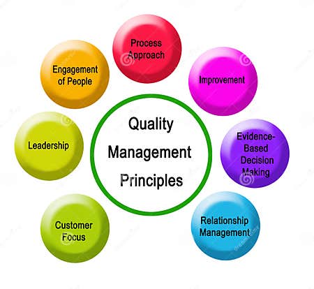 Seven Quality Management Principles Stock Illustration - Illustration ...