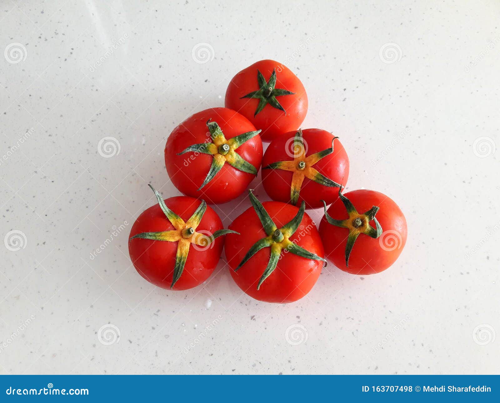 Seven red tomatoes stock photo. Image of healthy, vegetable - 163707498