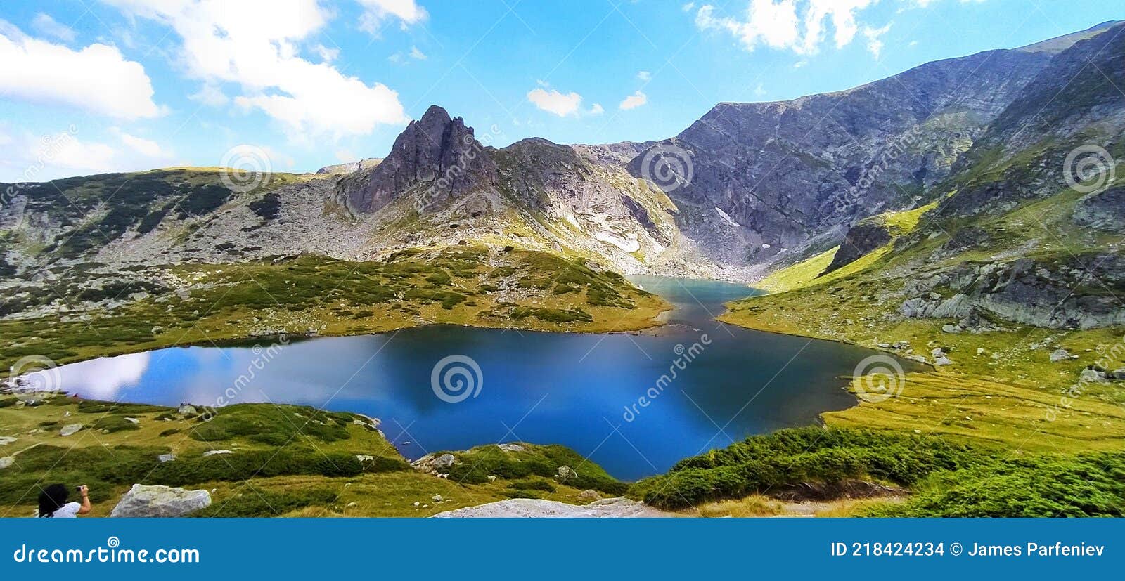 The seven Rila lakes stock photo. Image of green, wilderness - 218424234