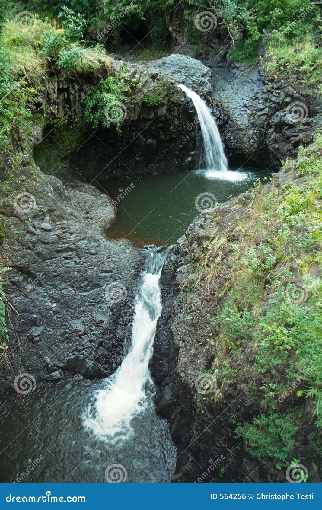 Seven Sacred Pools, Maui stock photo. Image of popular - 564256