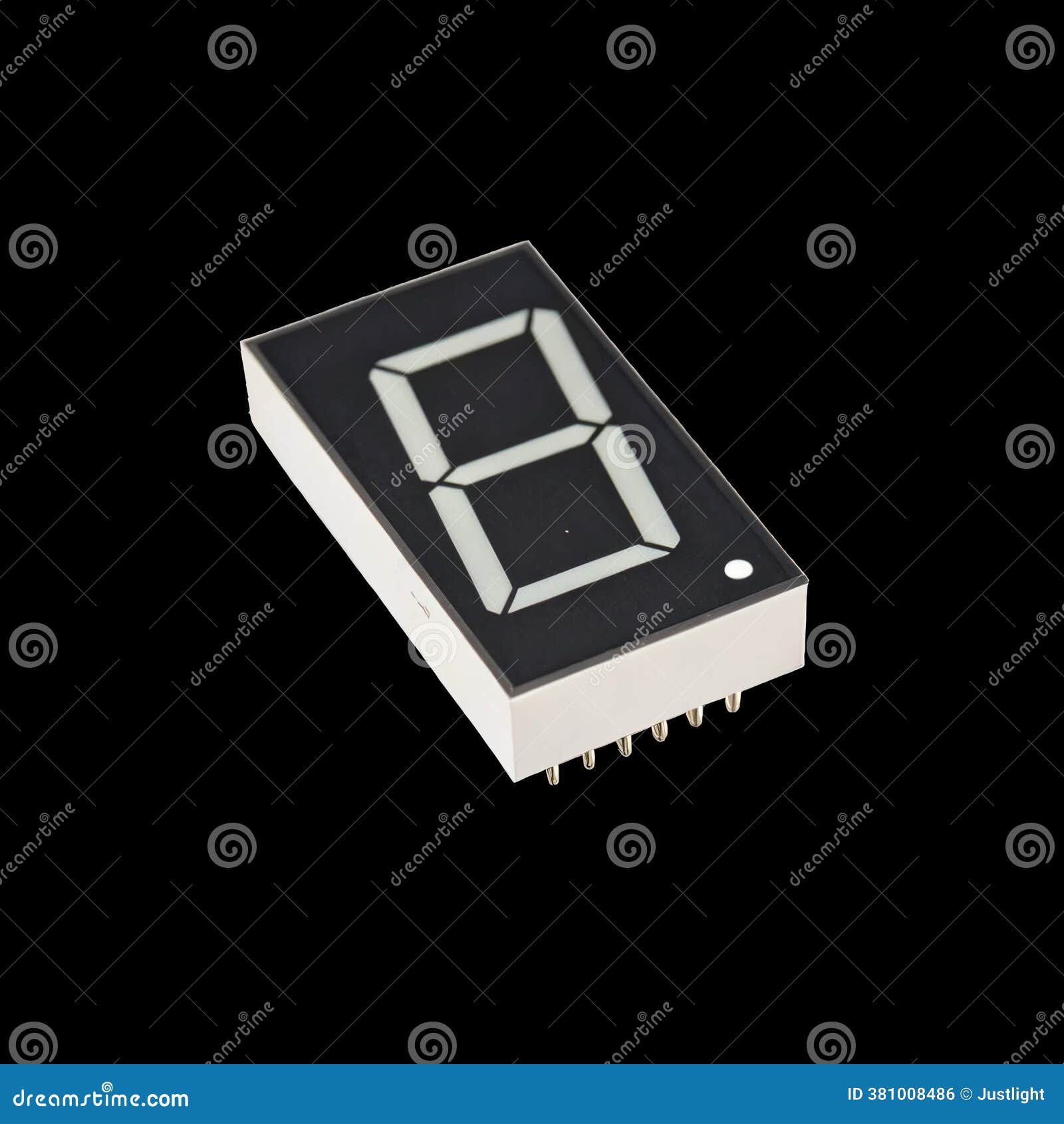 7 Segment 1 Digit LED Diplay. Royalty-Free Stock Image | CartoonDealer ...