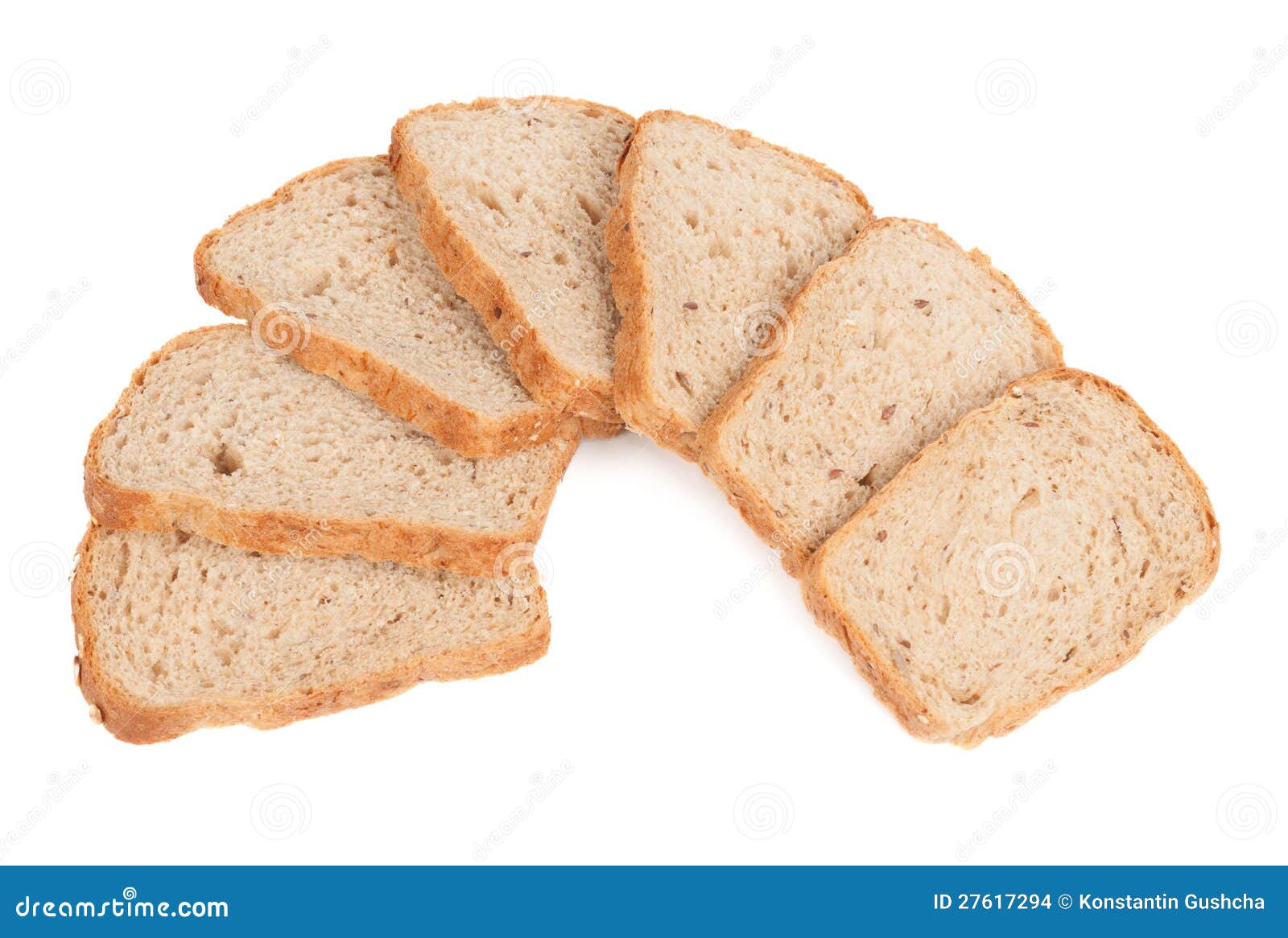 Seven slices of bread stock photo. Image of nutritious - 27617294