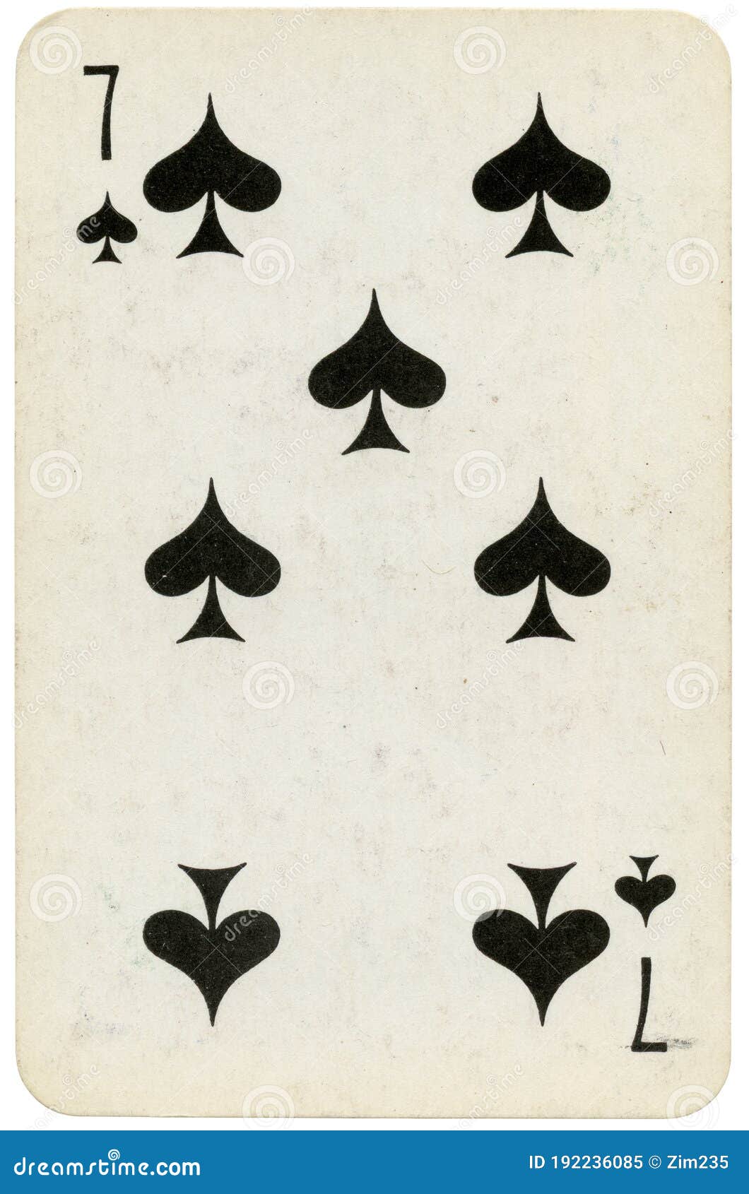 Seven Of Spades Old Grunge Soviet Style Playing Card Stock Image Image Of Seven Diamond