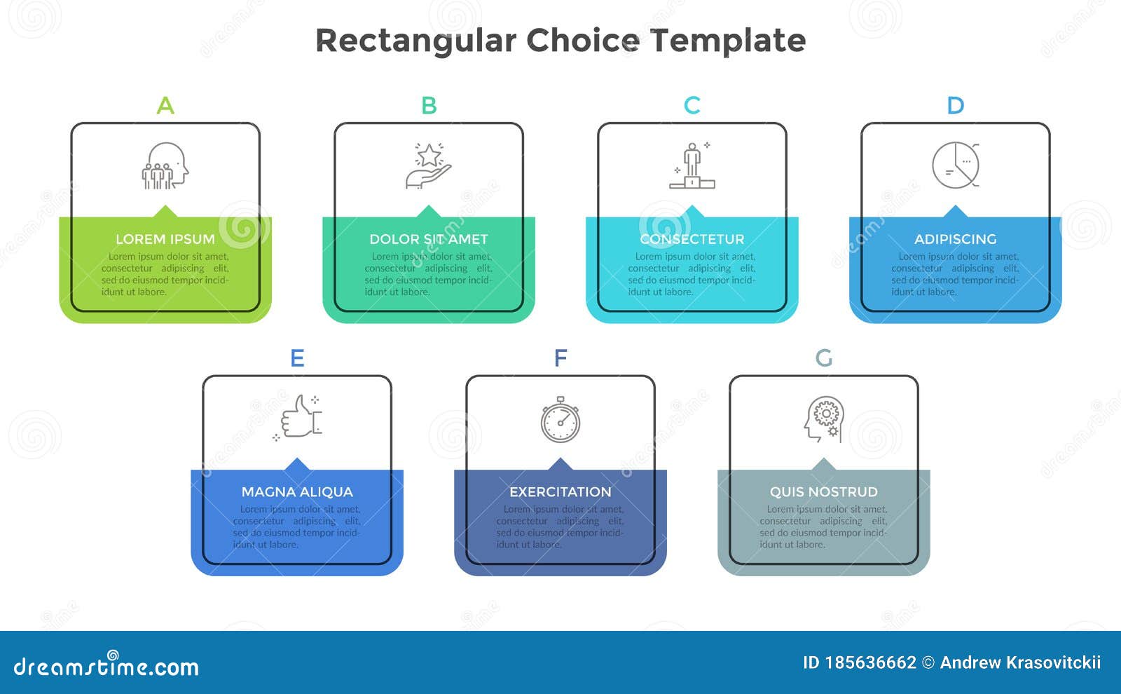 Modern Infographic Template Stock Vector - Illustration of rectangle ...