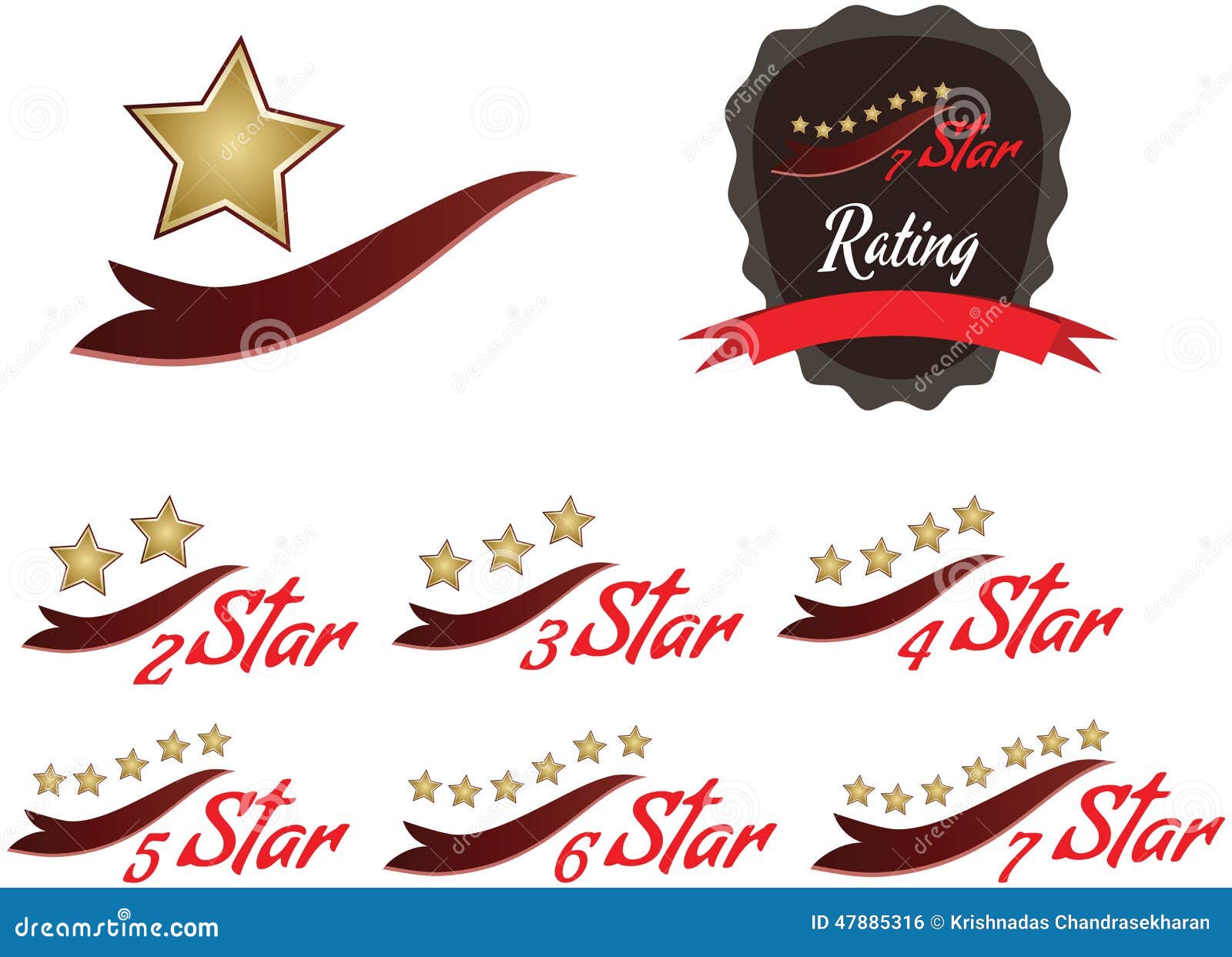 Seven Star Black Vector Icon Design Stock Vector - Illustration of ...