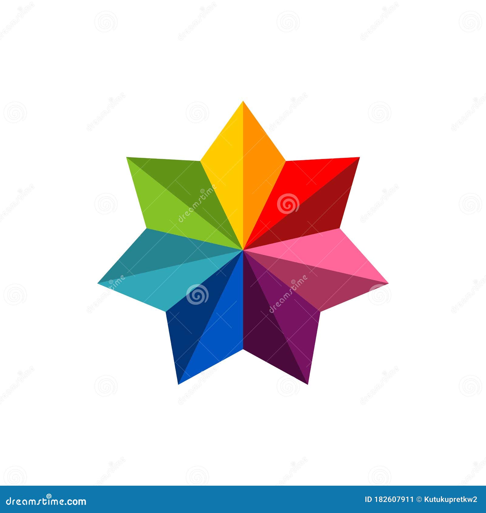 Seven Star Colorful Logo Template Illustration Design. Vector EPS 10 ...