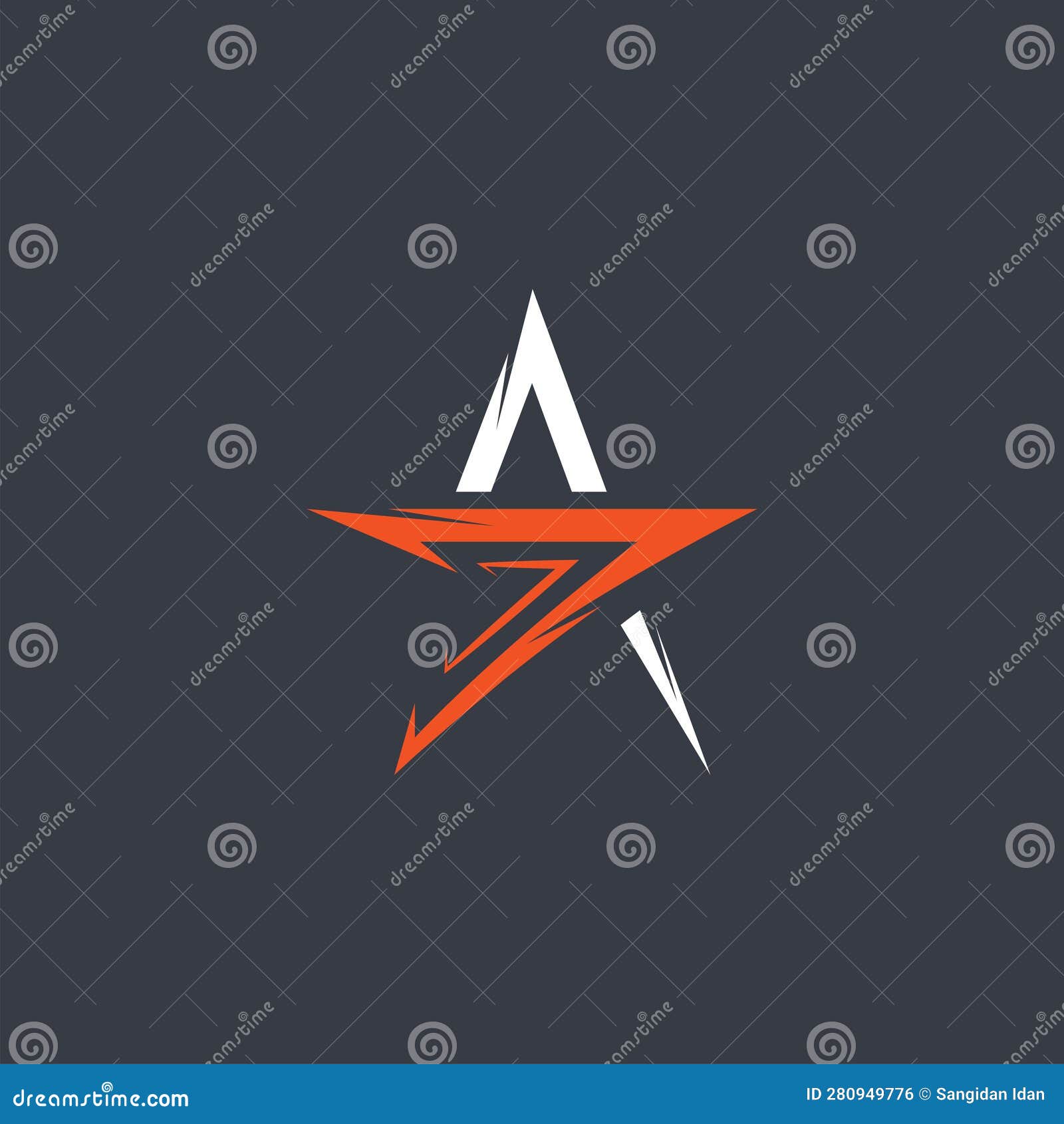 Seven Star Icon Vector Concept Design Template Stock Vector ...