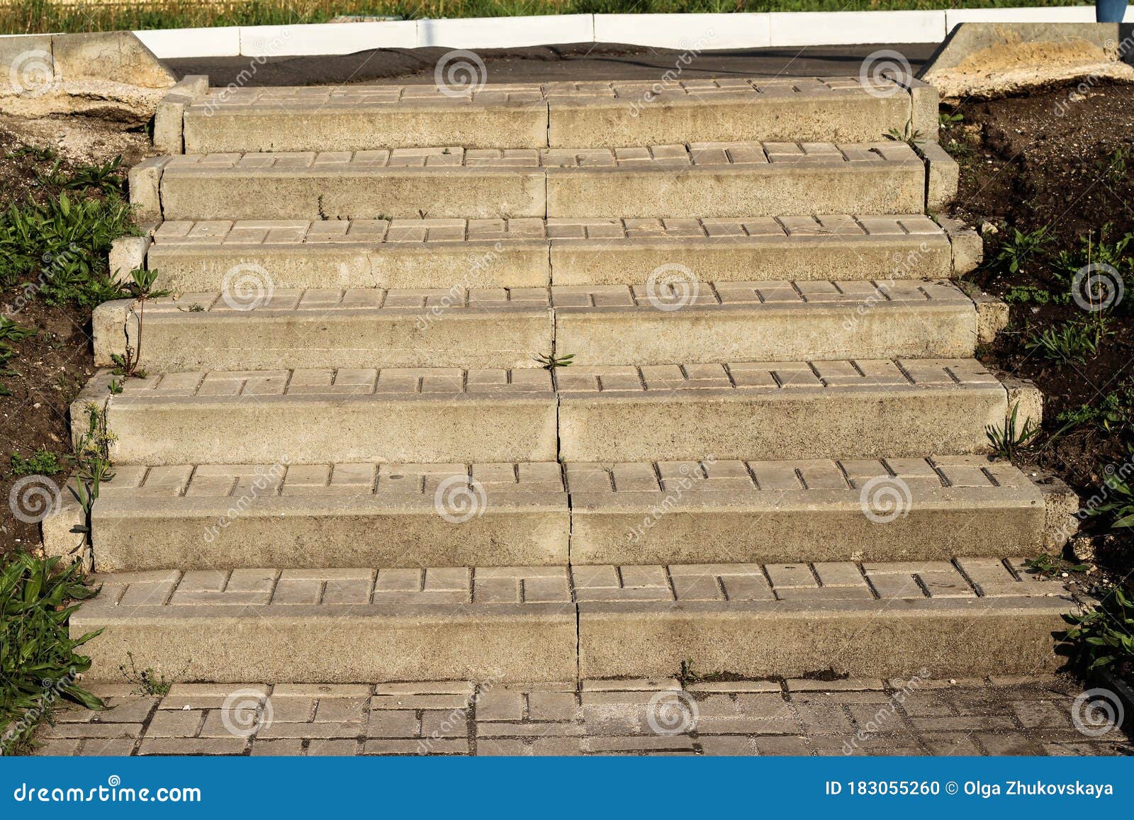 Seven Steps. Steps Made of Slabs Stock Photo - Image of slabs, note ...