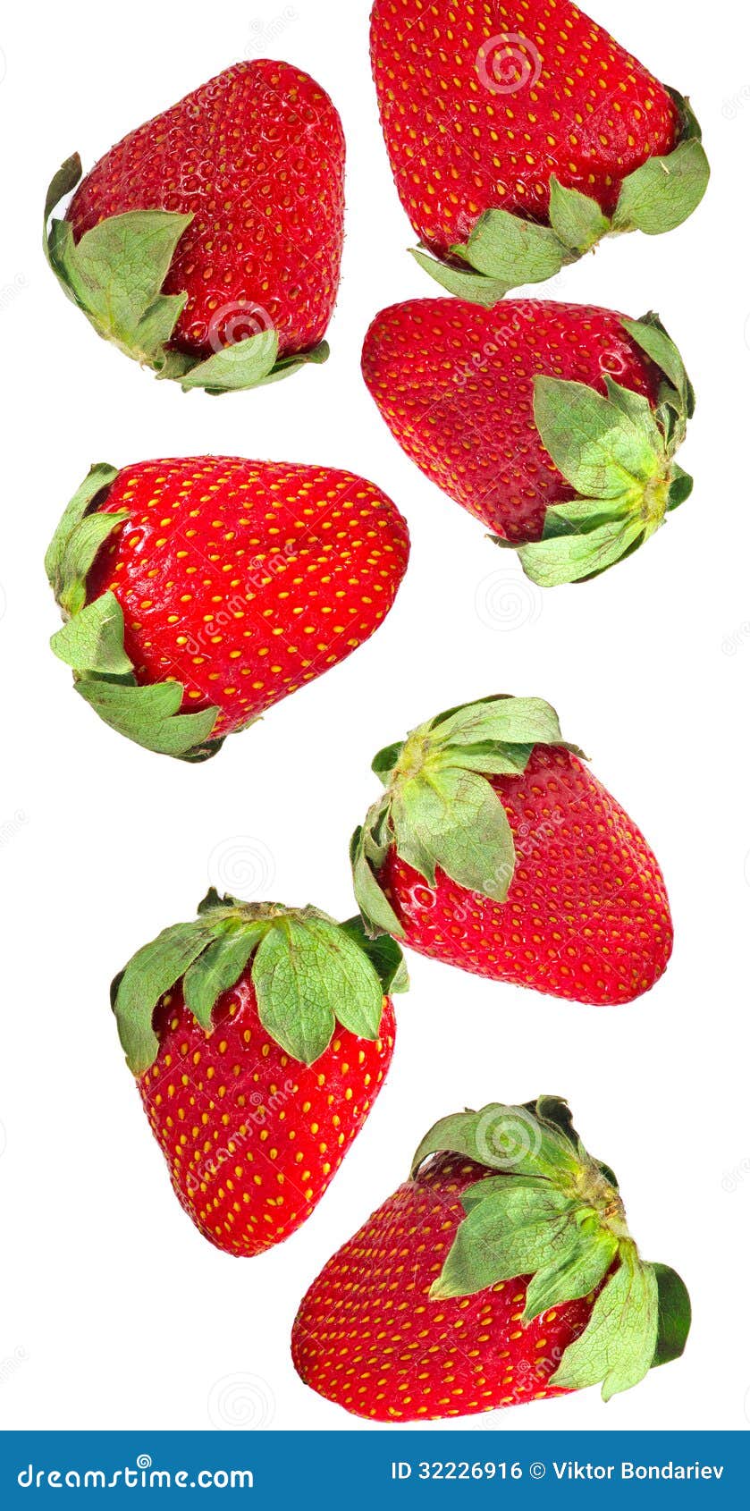 Seven strawberries stock photo. Image of fresh, healthy - 32226916