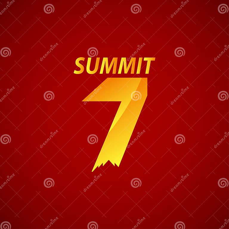 Seven Summit Logo Vector Template Design Illustration Stock Vector ...