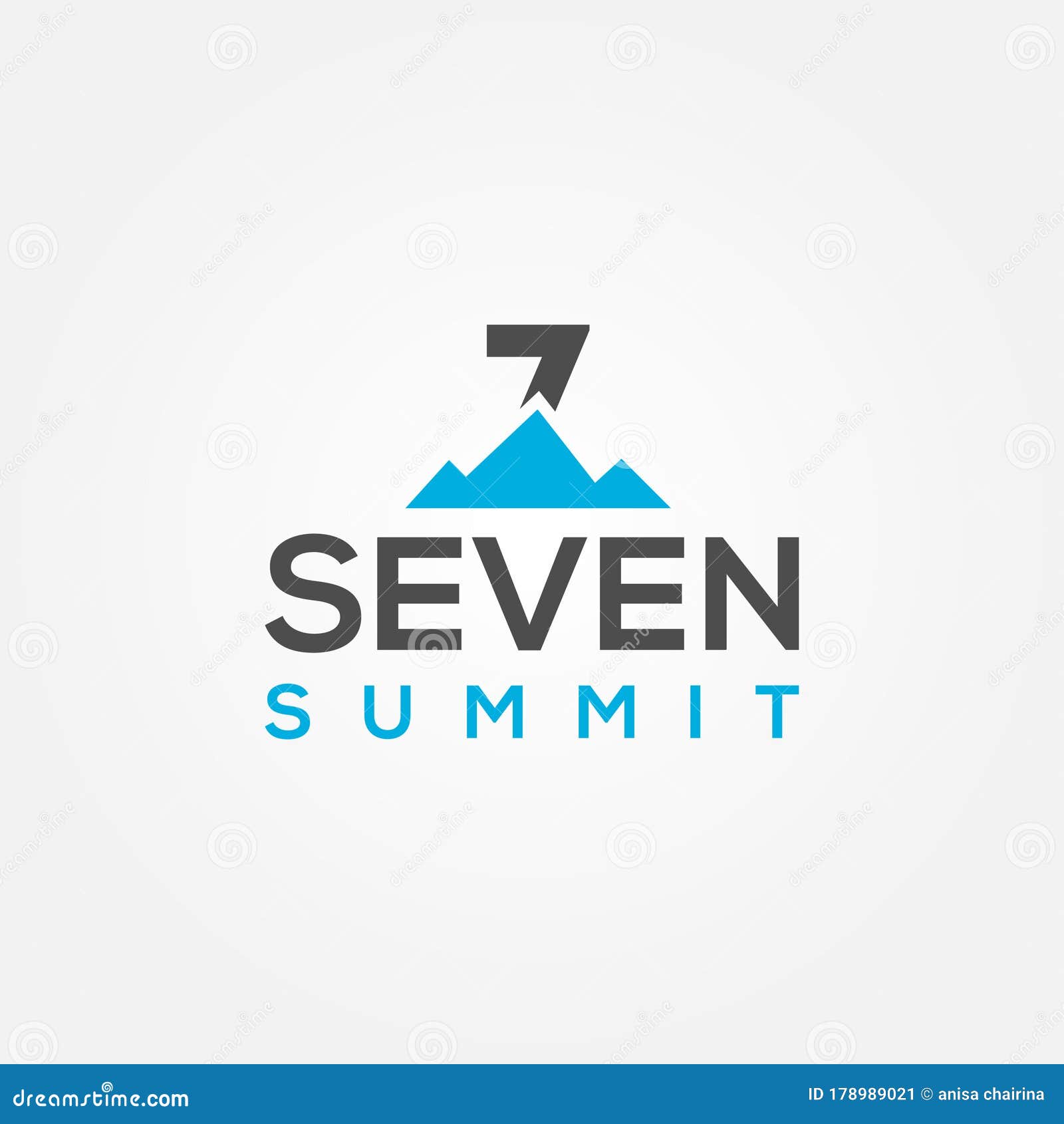 Seven Summit Vector Design for Banner and Background Stock Vector ...