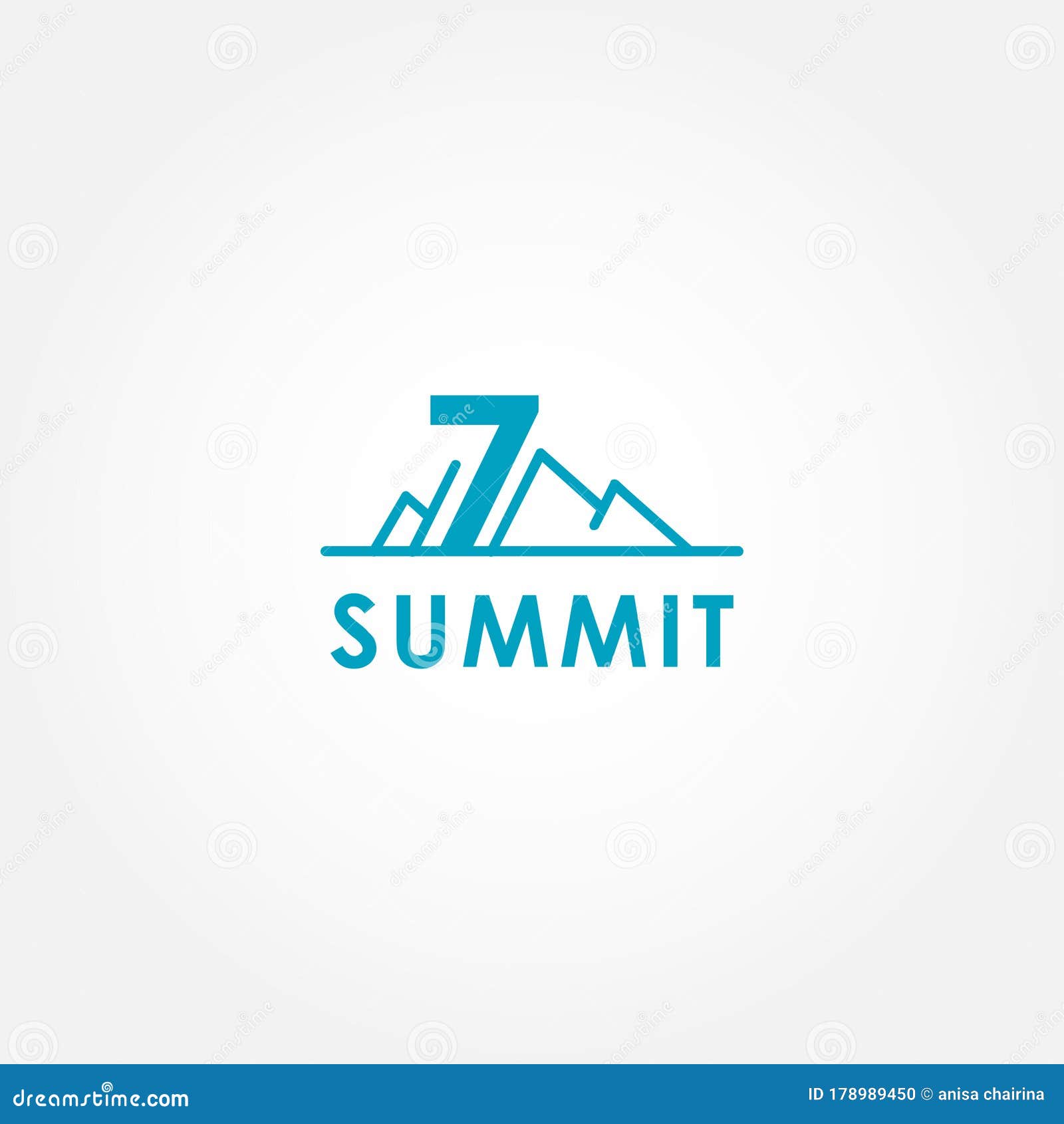 Seven Summit Vector Design for Banner and Background Stock Vector ...