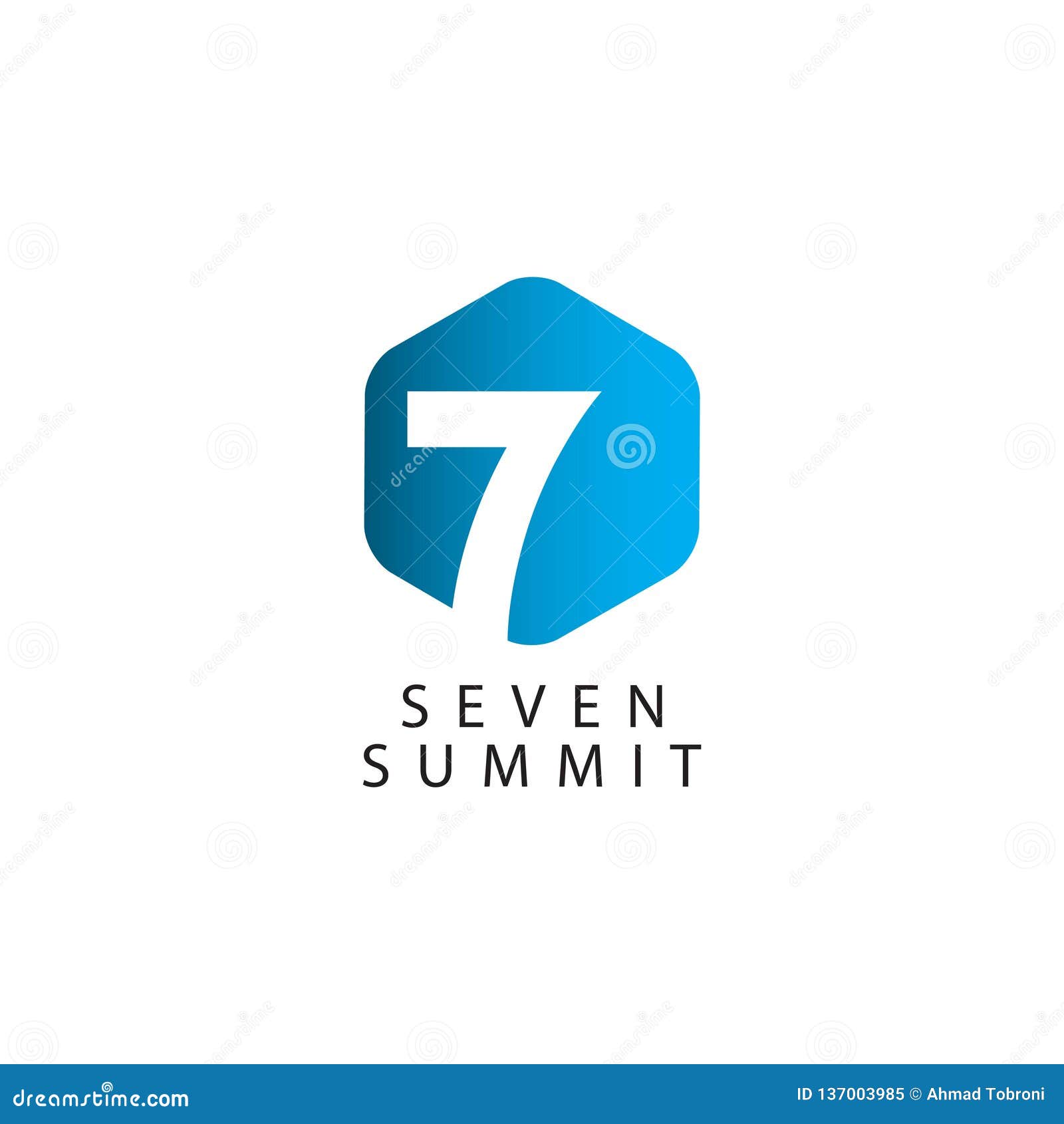 Seven Summit Vector Design Illustration Stock Vector - Illustration of ...