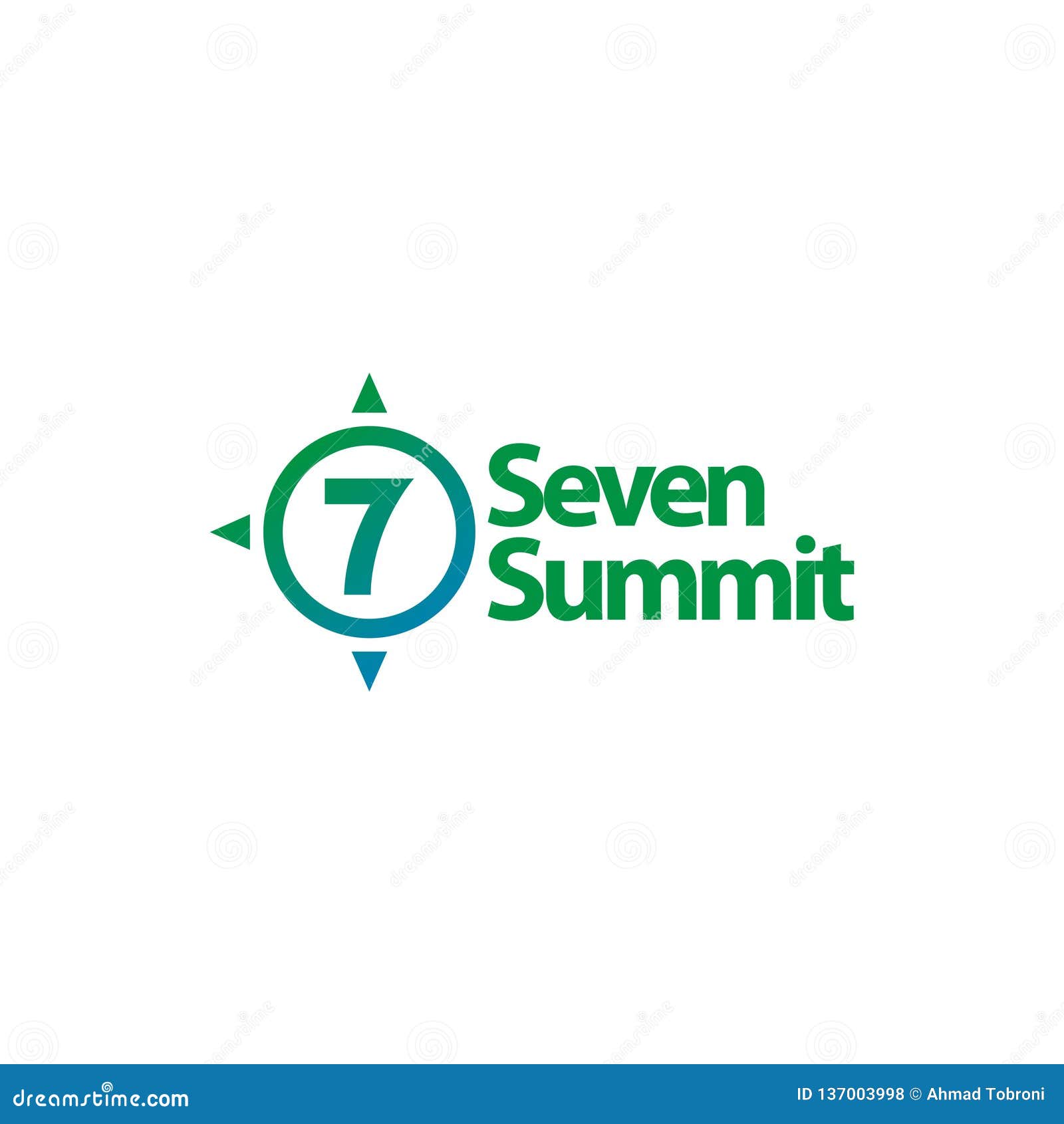 Seven Summit Vector Design Illustration Stock Vector - Illustration of ...