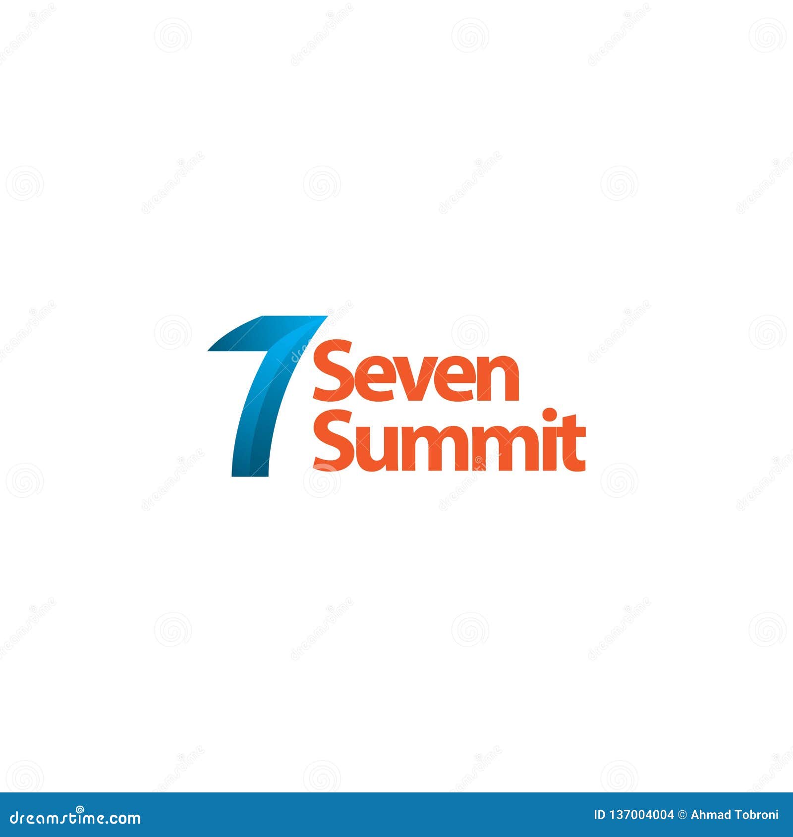 Seven Summit Vector Design Illustration Stock Vector - Illustration of ...