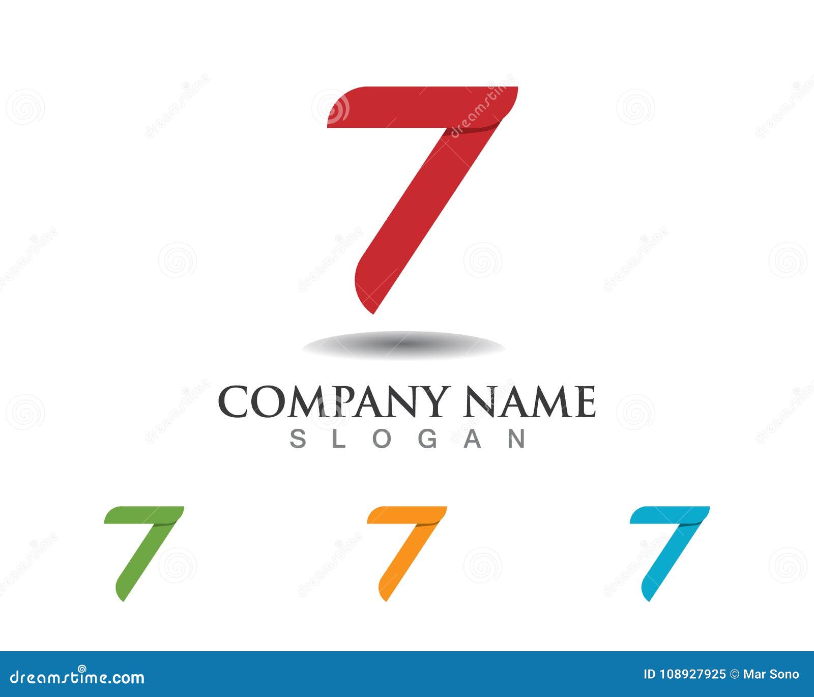 Seven Template Vector icon stock vector. Illustration of conceptual ...
