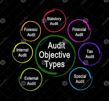 Types of Audit Objective stock illustration. Illustration of internal ...