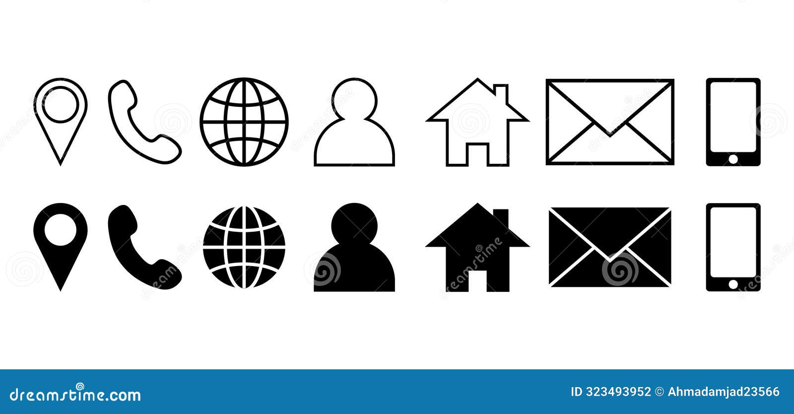 Seven usefull icon set stock vector. Illustration of line - 323493952