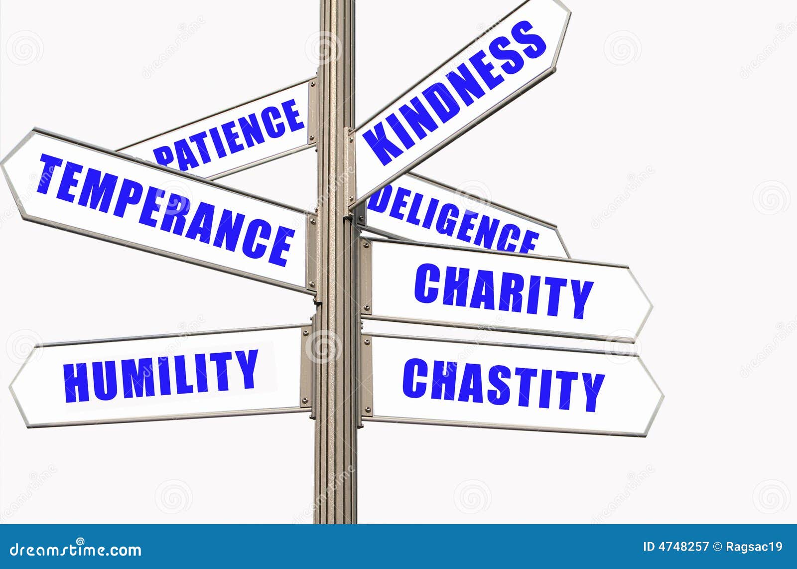 Seven Virtues stock image. Image of good, kindness, fear - 4748257