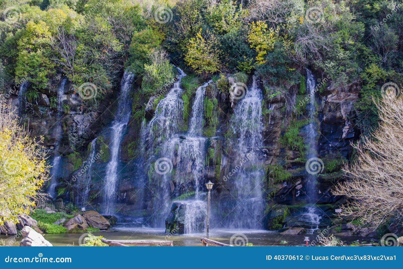 Seven waterfalls stock photo. Image of freedom, forest - 40370612