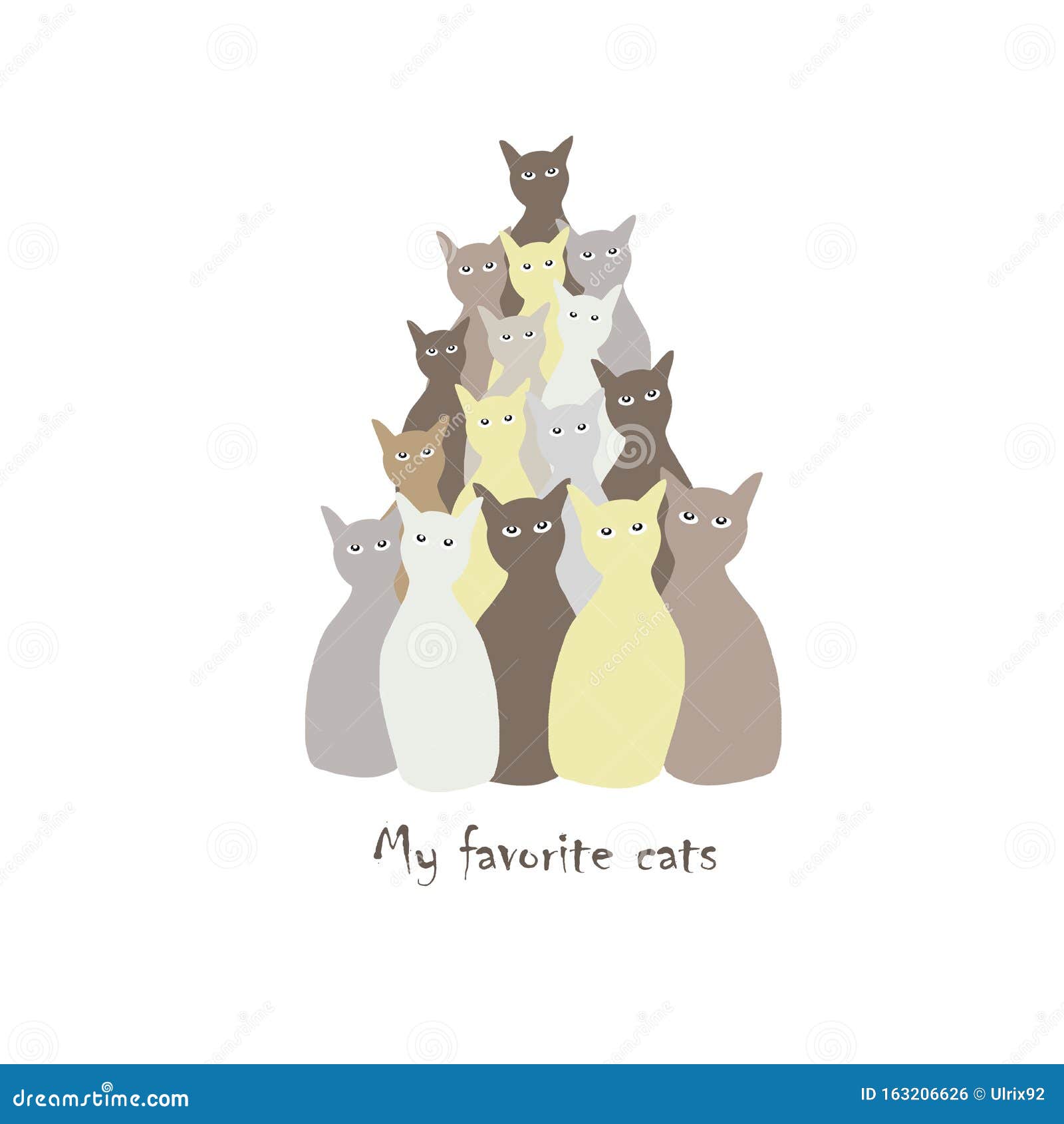 Pyramid Of Cats Royalty-Free Stock Photography | CartoonDealer.com ...