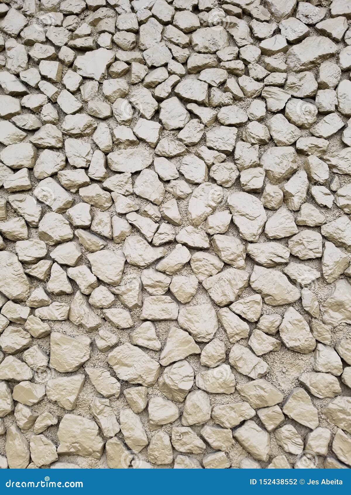 Seventies Style Rock Wall Painted Bronze with a Few Missing Stones ...