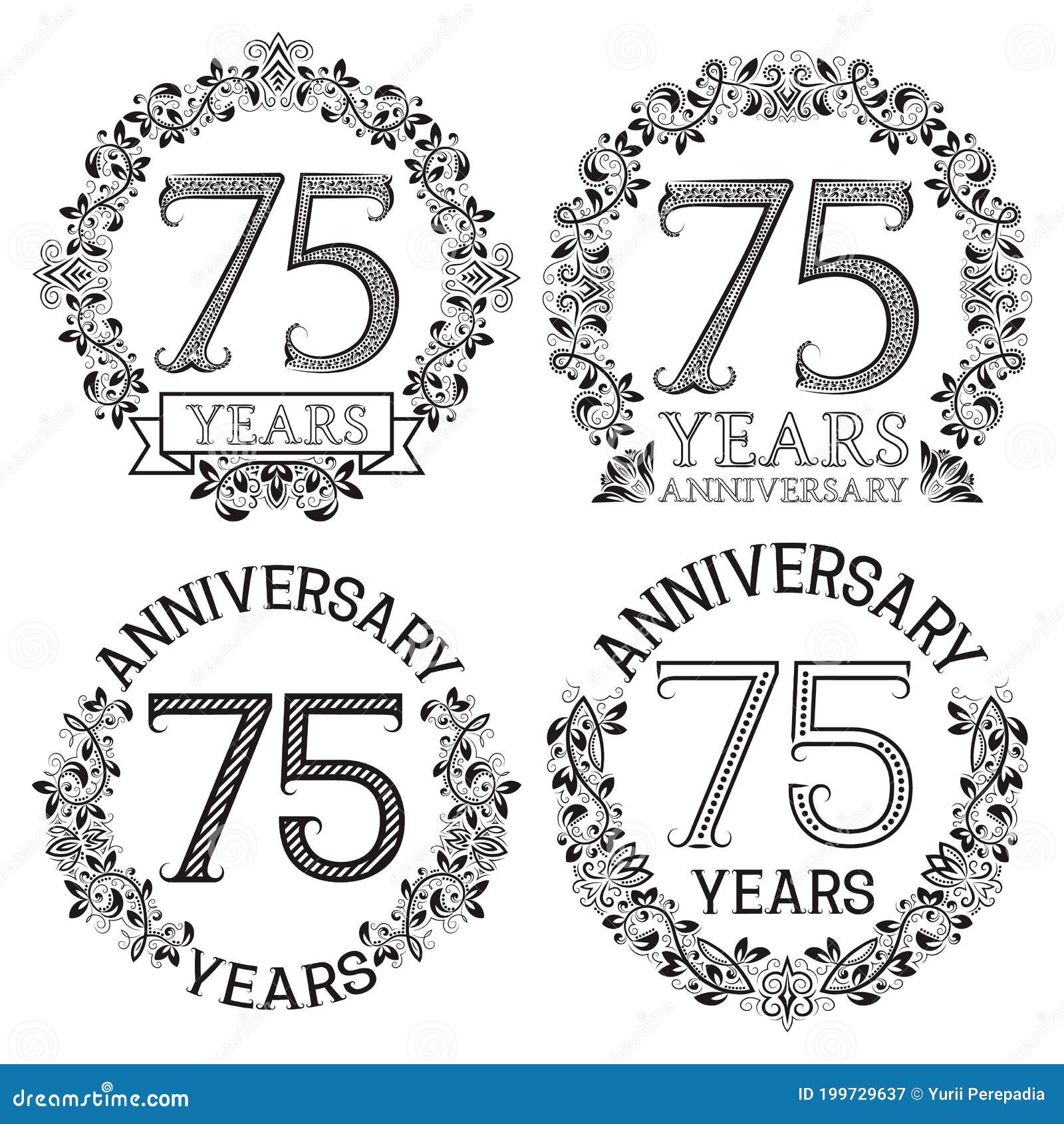 Seventy-fifth Birthday Or Anniversary Cake Royalty-Free Stock Photo ...