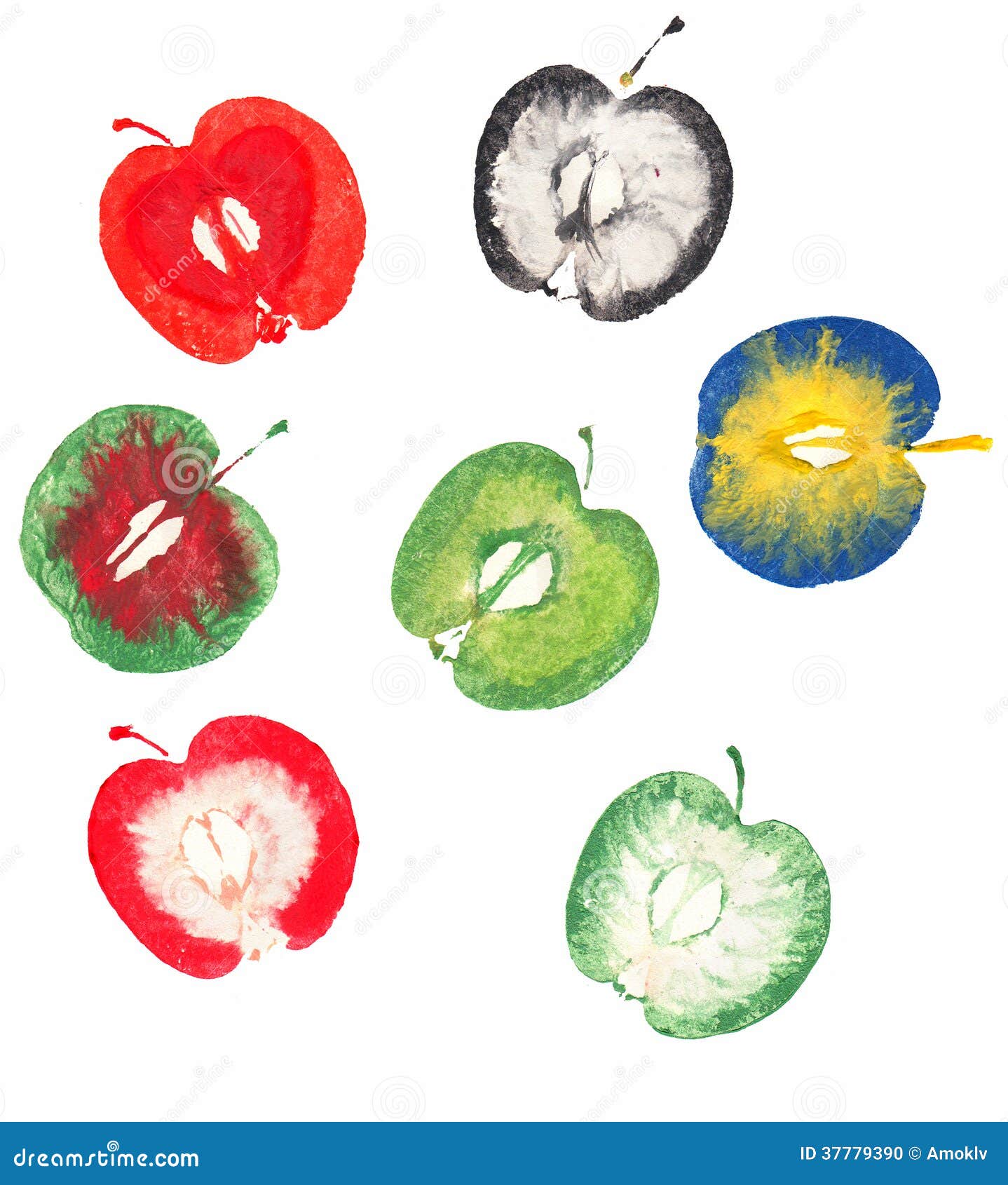 Several Apple Stamps Stock Illustrations – 3 Several Apple Stamps Stock ...