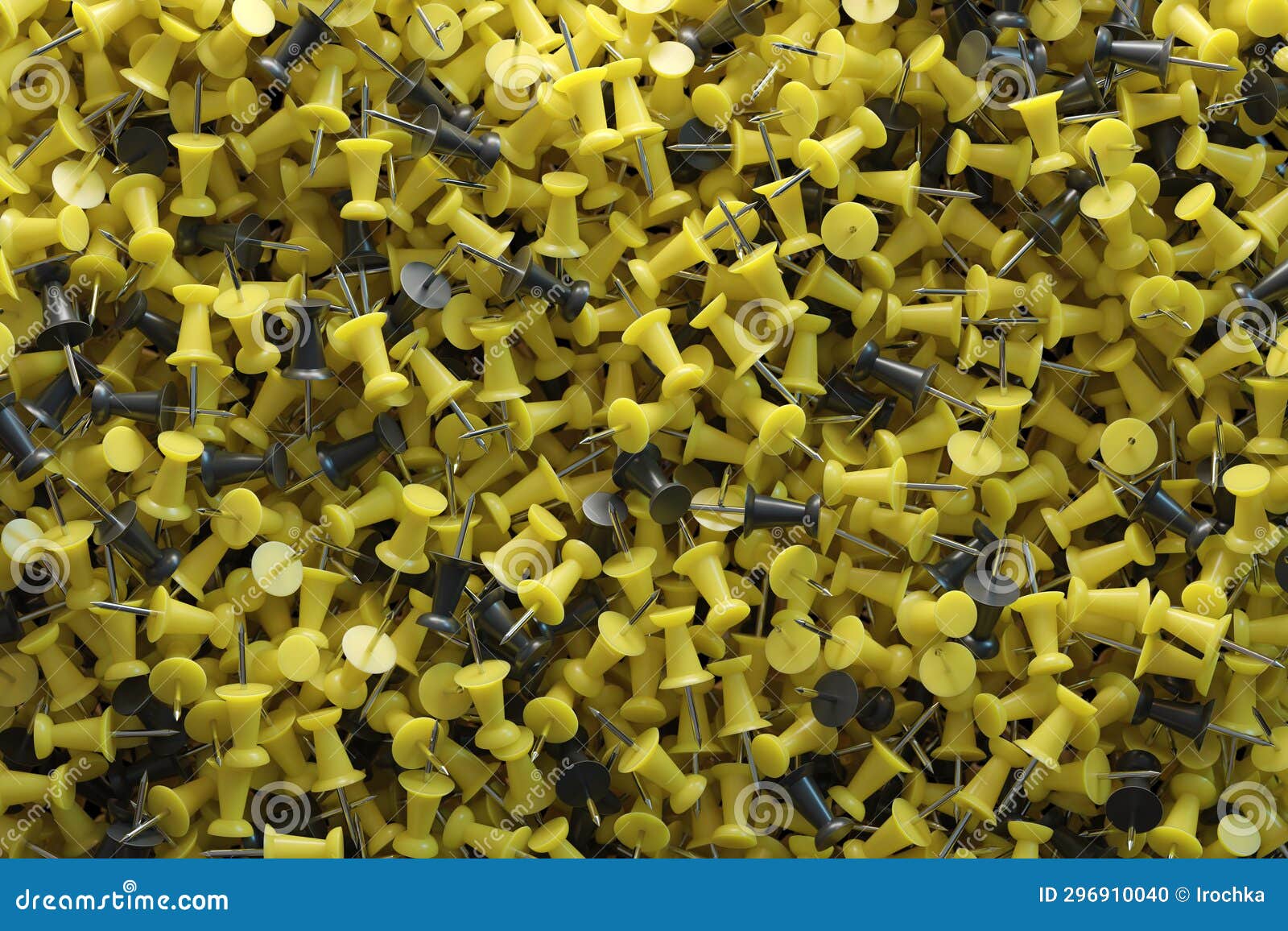 Several Assorted Colors of Plastic Push Pins Stock Illustration ...